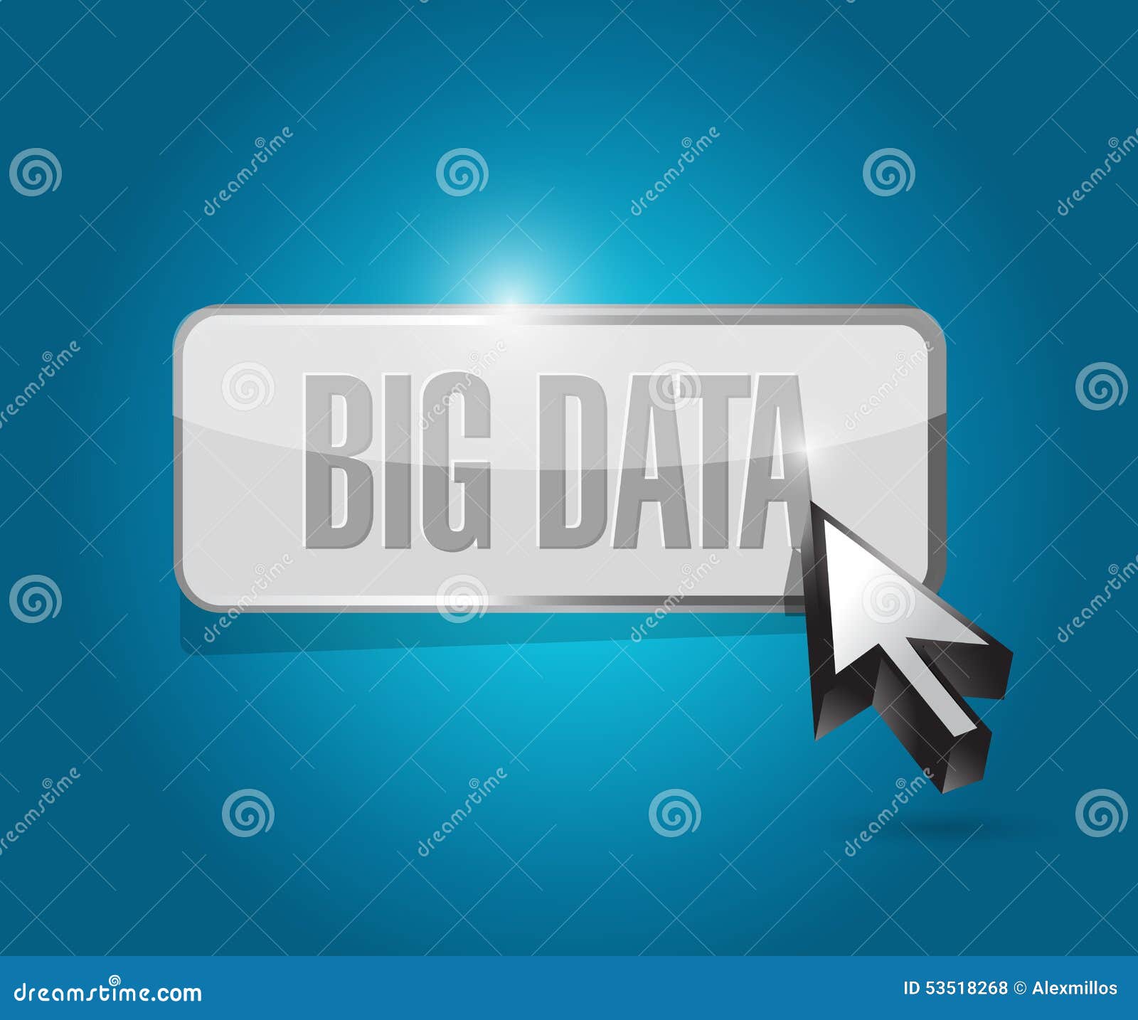 Big Data Button Sign Concept Illustration Stock Illustration ...