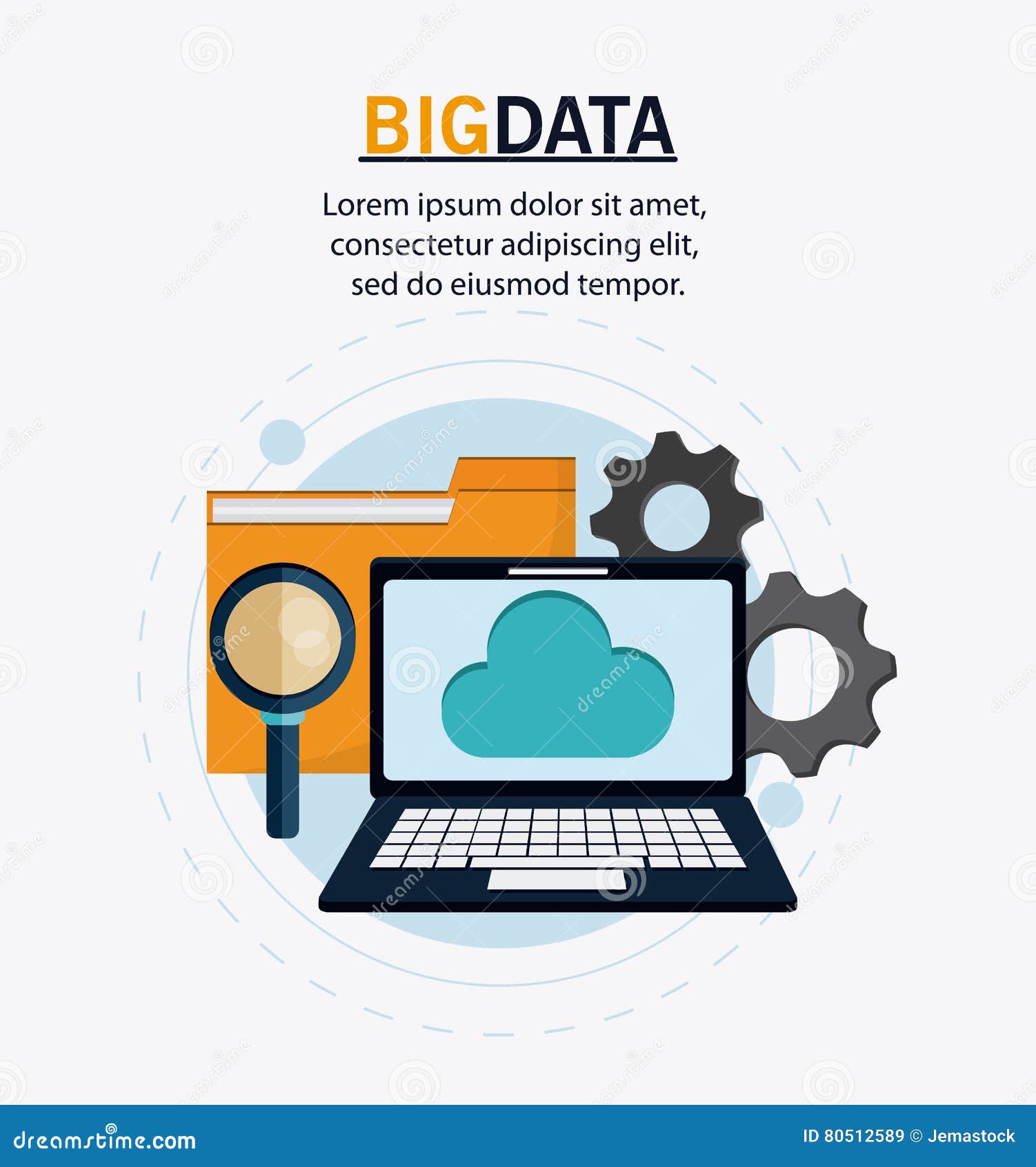 Big Data Center Base and Web Hosting Icon Set Stock Vector ...