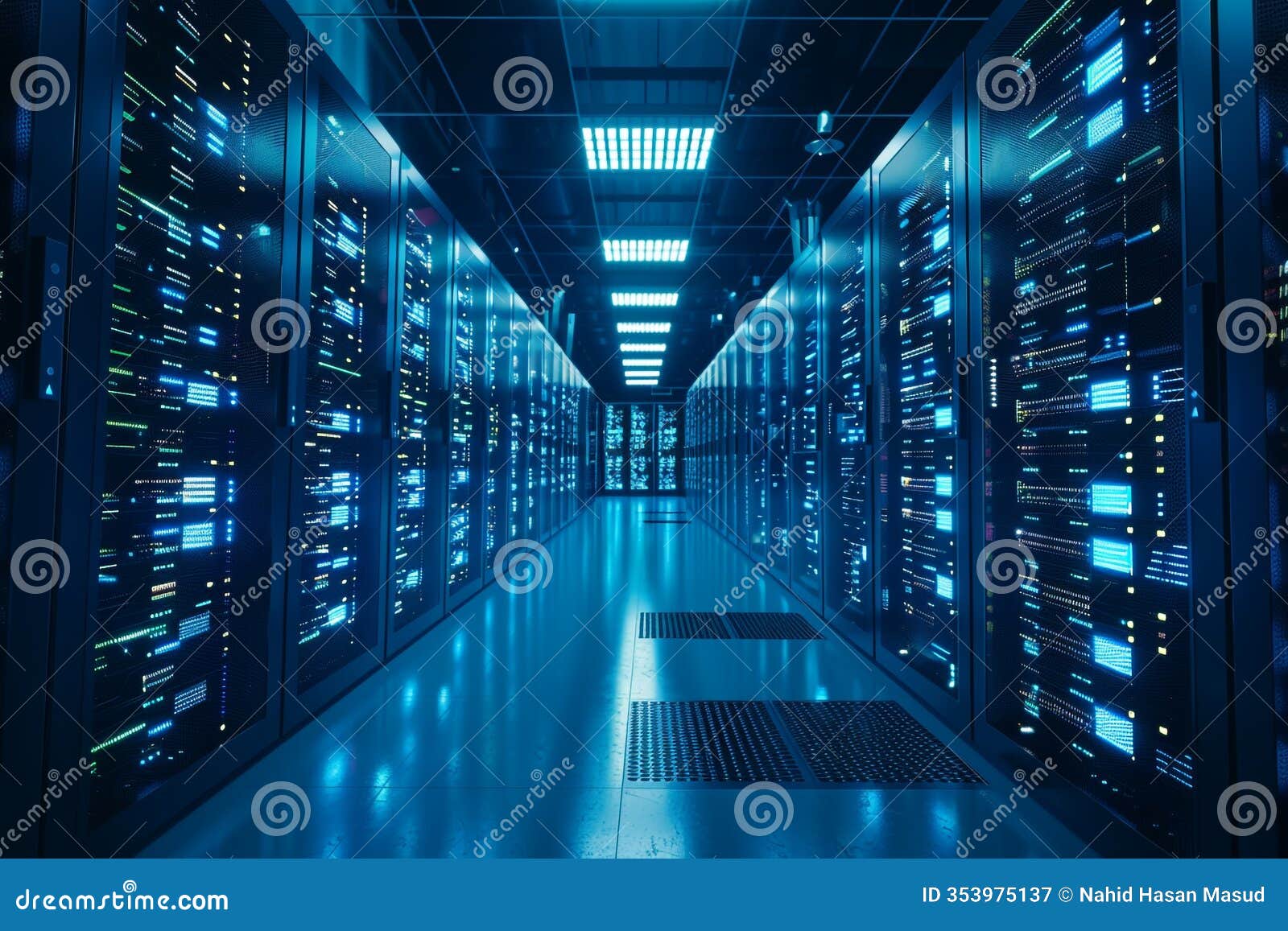 Big Data Center Technology Warehous with Servers Information ...