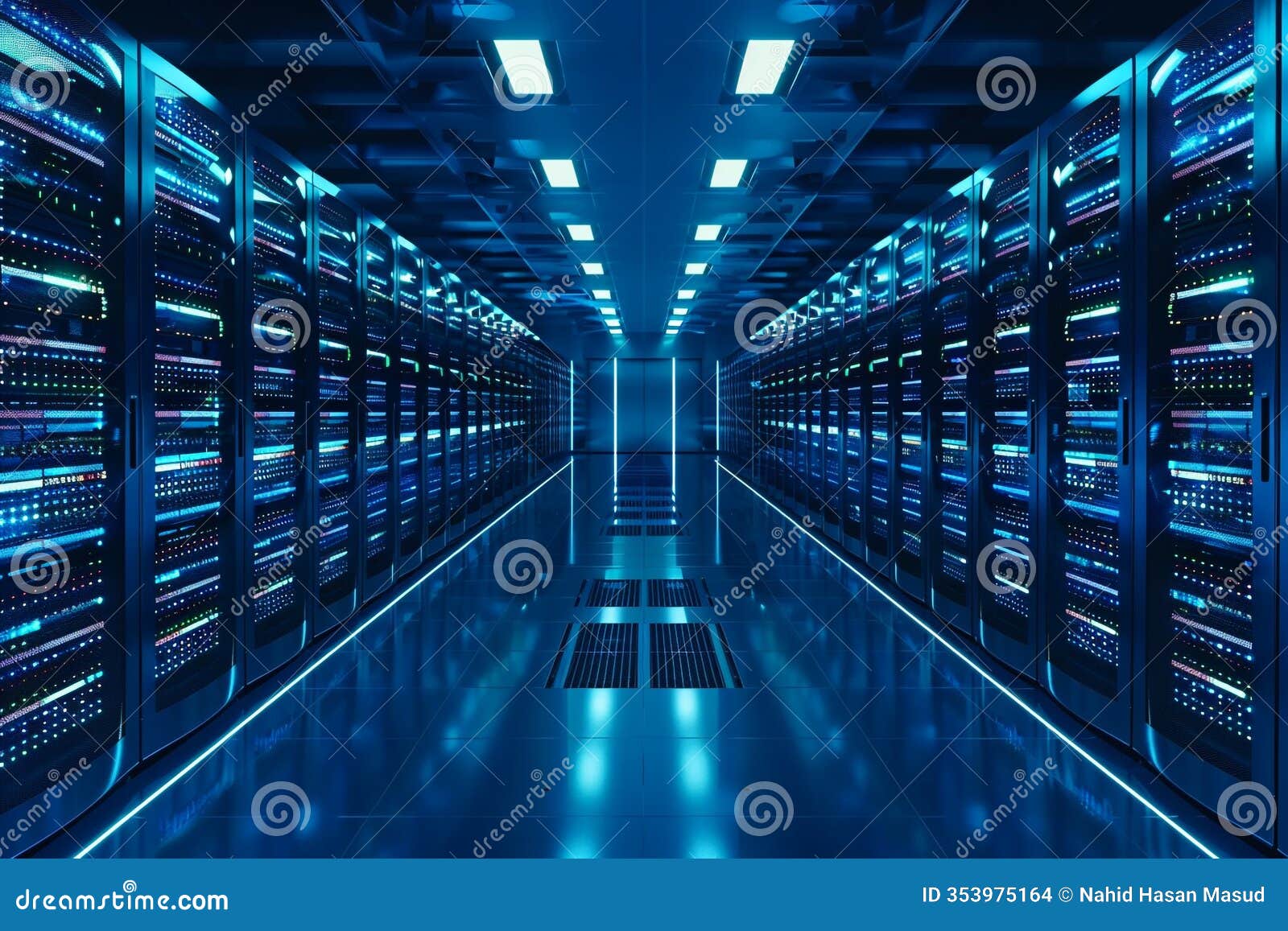 Big Data Center Technology Warehous with Servers Information ...