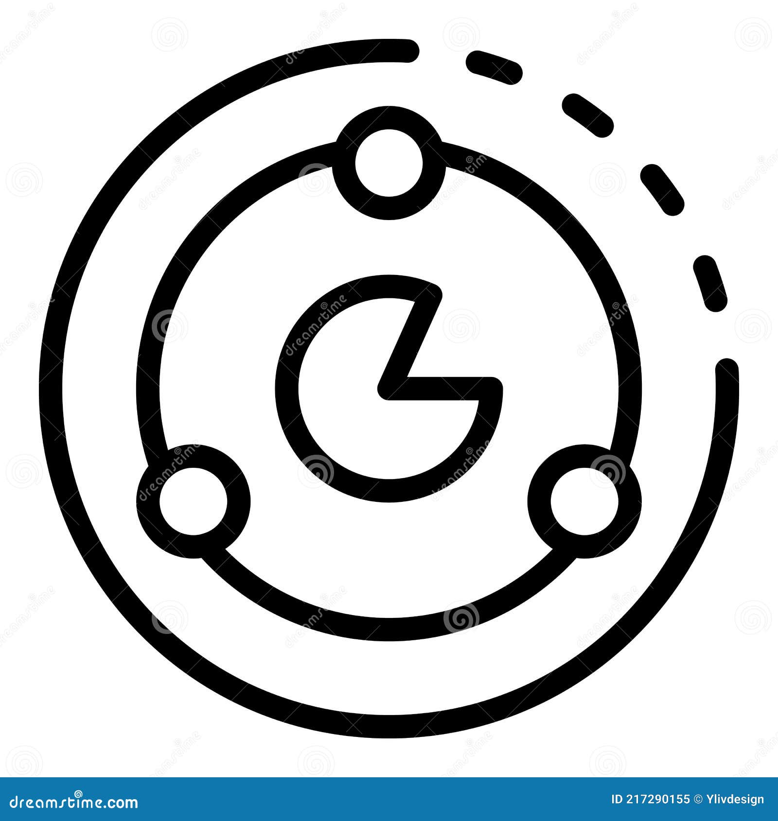 Big Data Circle Icon, Outline Style Stock Vector - Illustration of icon ...