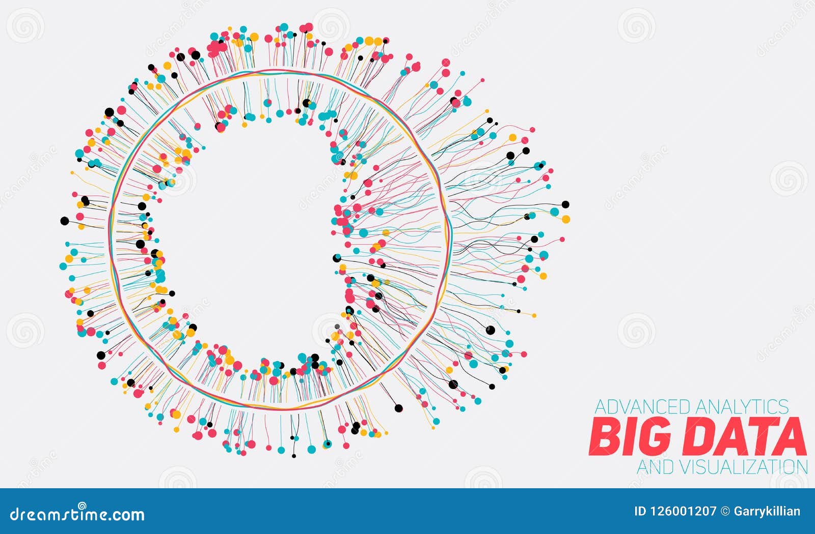 Big Data Circular Visualization. Futuristic Infographic. Information ...