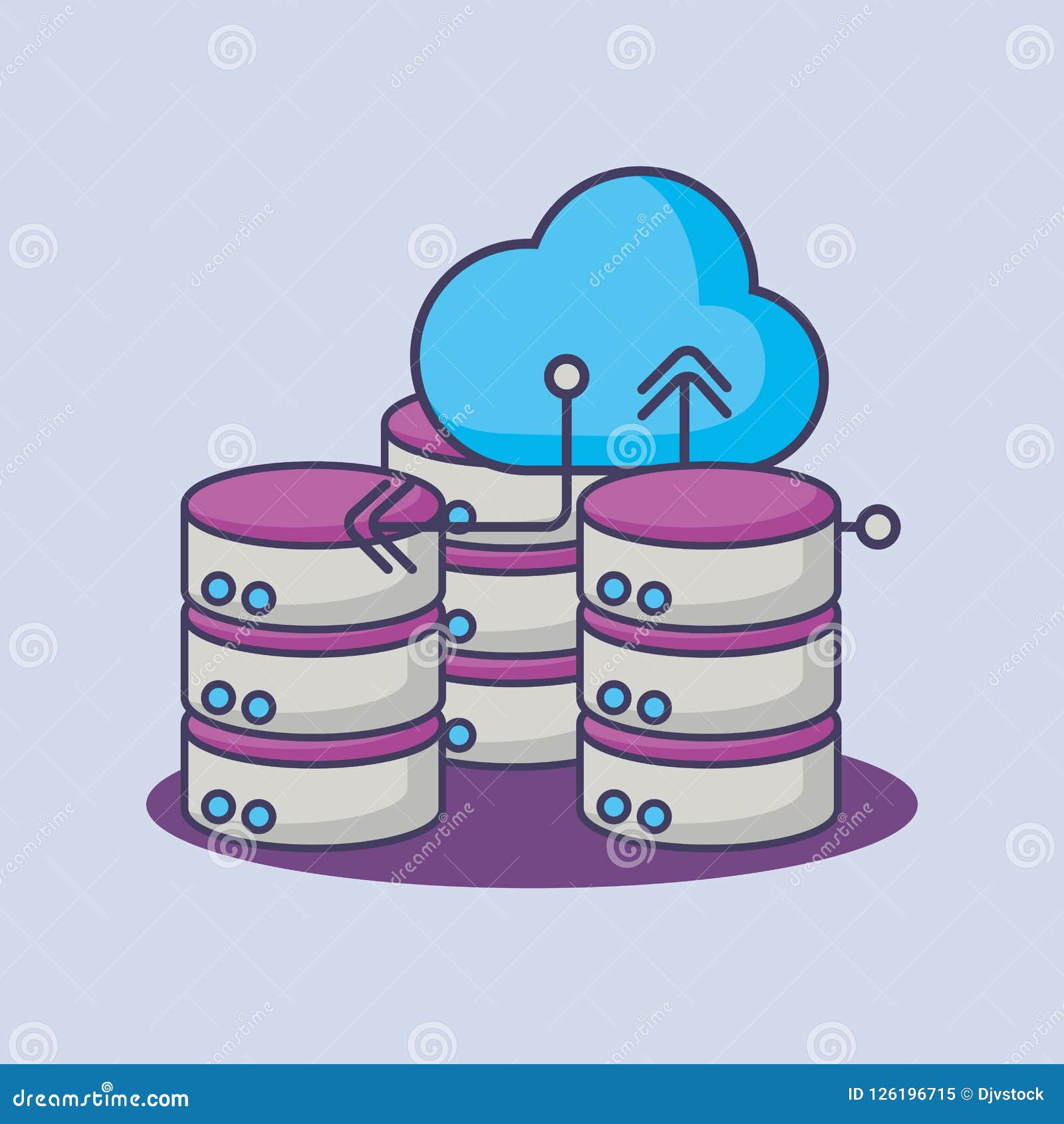 Big Data Cloud Computing Database Server Innovation Stock Vector ... Big Data Cloud Computing Database Server Innovation Stock Vector ...