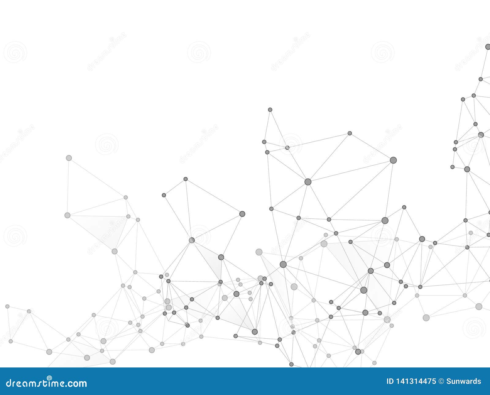 Big Data Cloud Scientific Concept. Stock Vector - Illustration of node ...