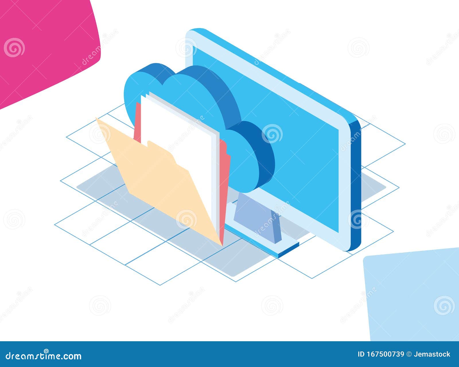 Big Data Colorful Visualization. Futuristic Infographic. Information ...