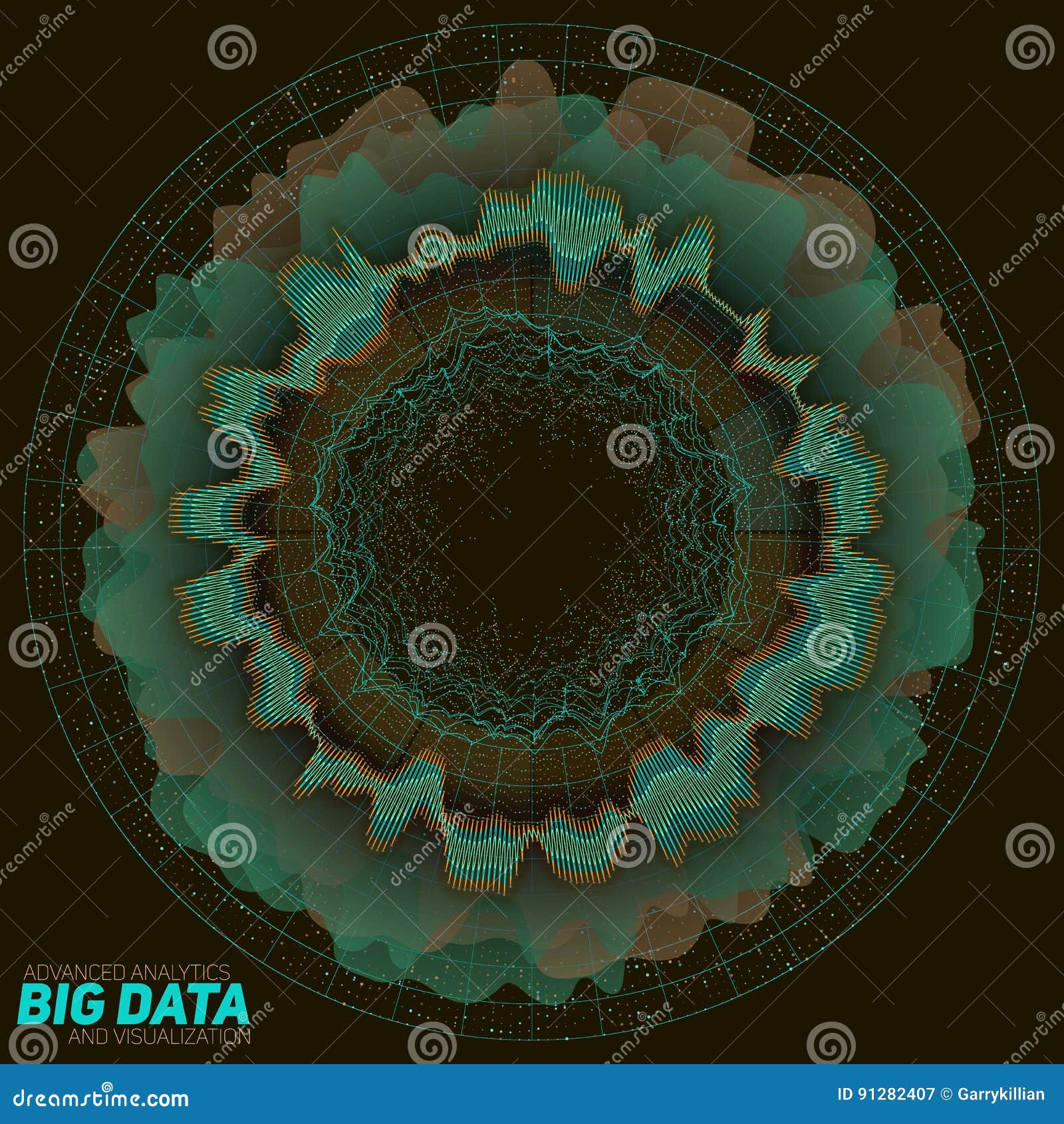 Big Data Colorful Visualization. Futuristic Infographic. Information ...