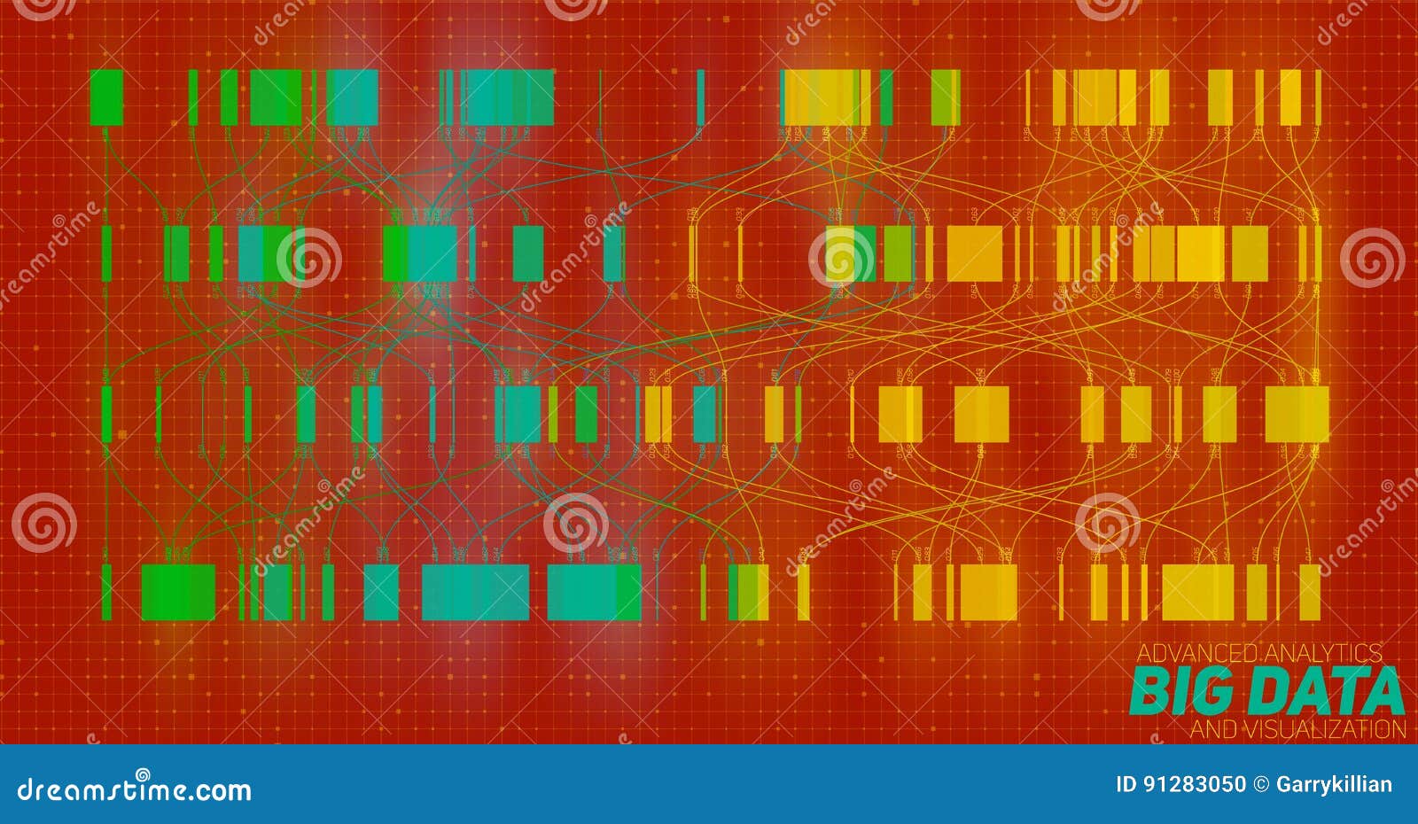 Big Data Colorful Visualization. Futuristic Infographic. Information ...