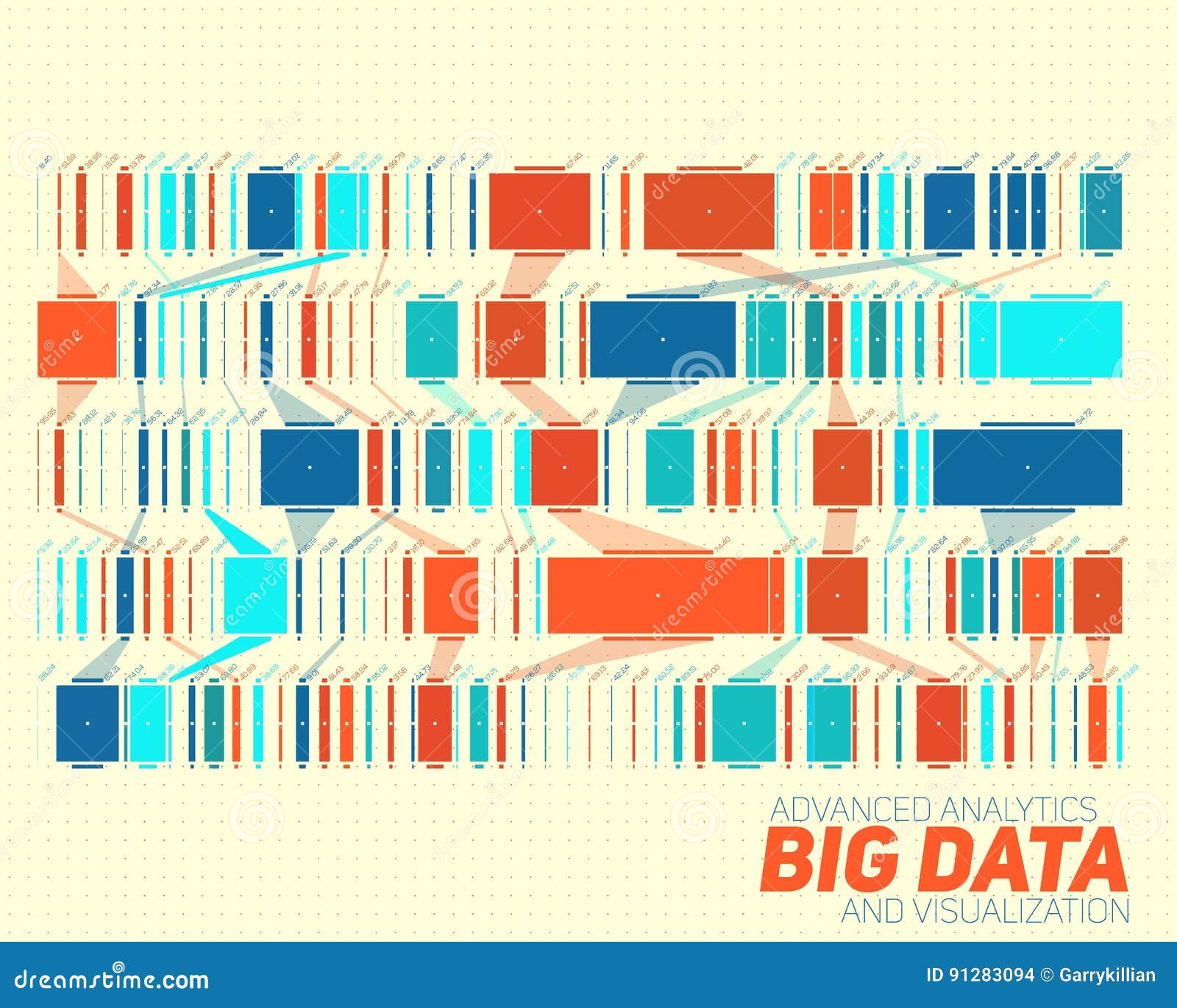 Big Data Colorful Visualization. Futuristic Infographic. Information ...