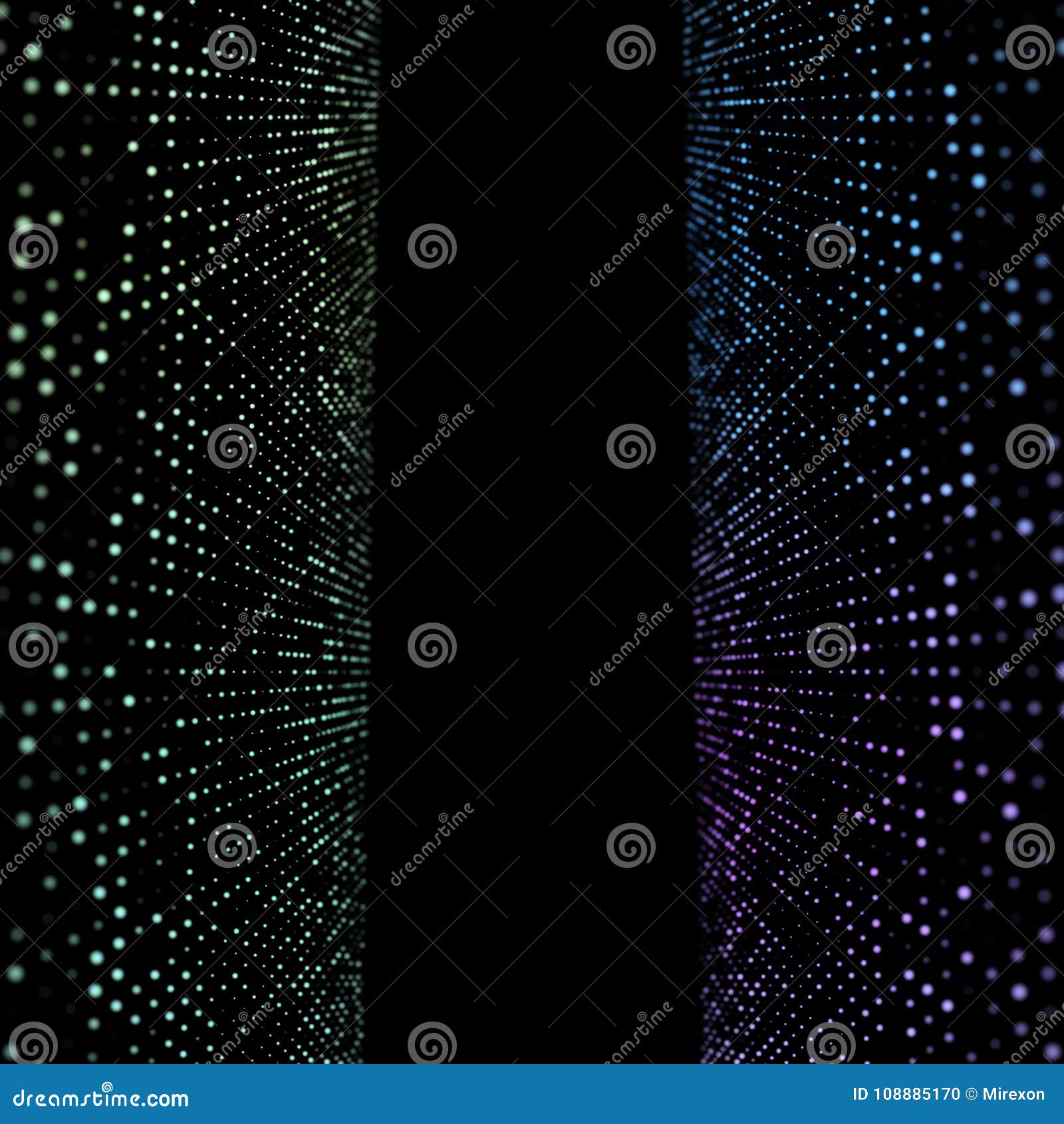 Digital Dots World Map On Dark Background Stock Image | CartoonDealer ...