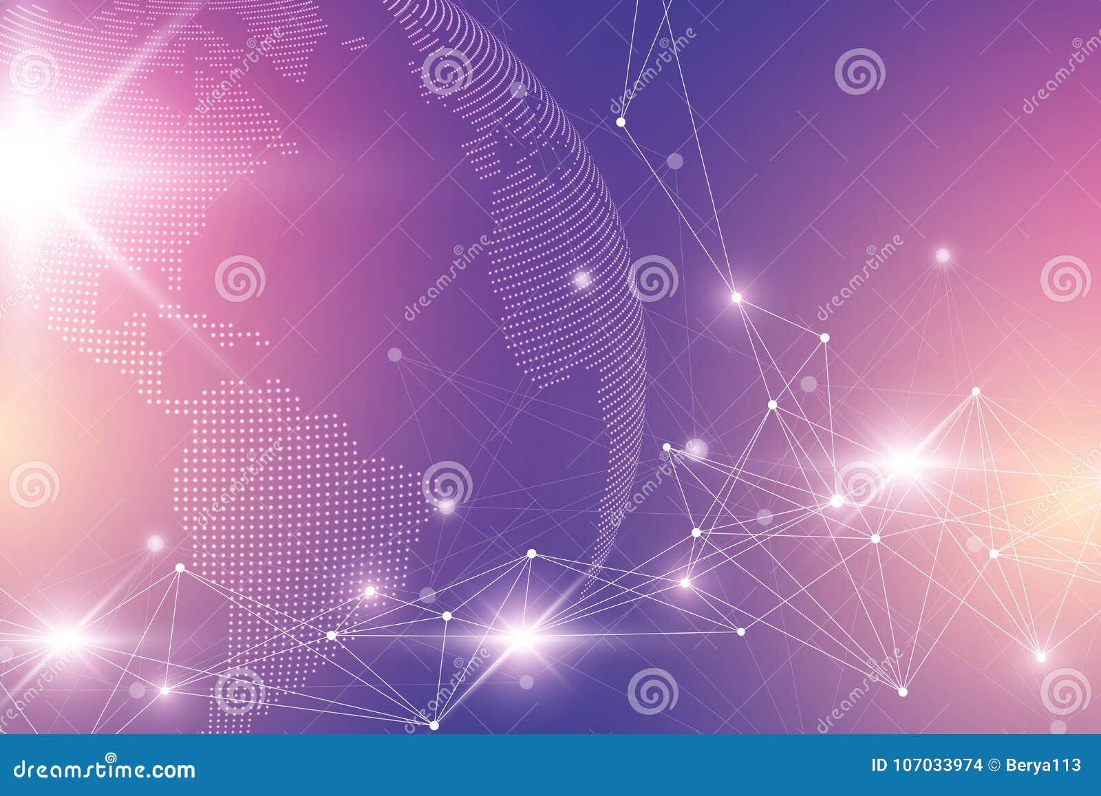 Big Data Complex World Globe. Graphic Abstract Background Stock Vector ...