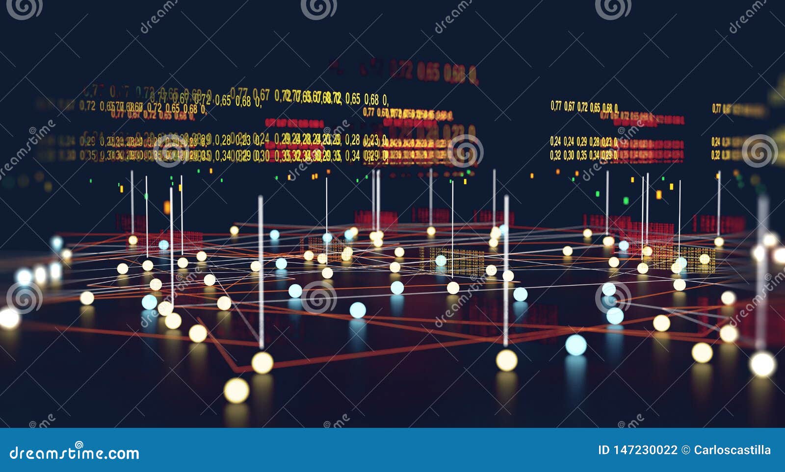 Big Data and Computing Tools Abstract Background Stock Illustration - Illustration of concept ...