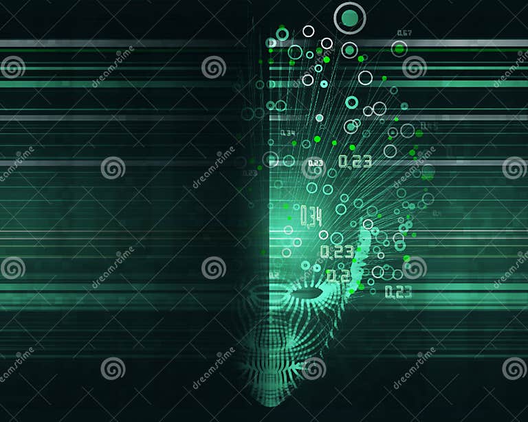 Big Data Concept. Abstract Artificial Intelligence Background. Machine ...