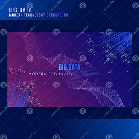 Big Data Concept Background. Digital Technology Abstract Background ...