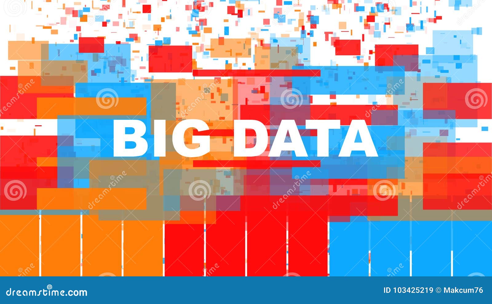 Big Data Concept stock vector. Illustration of glitch - 103425219