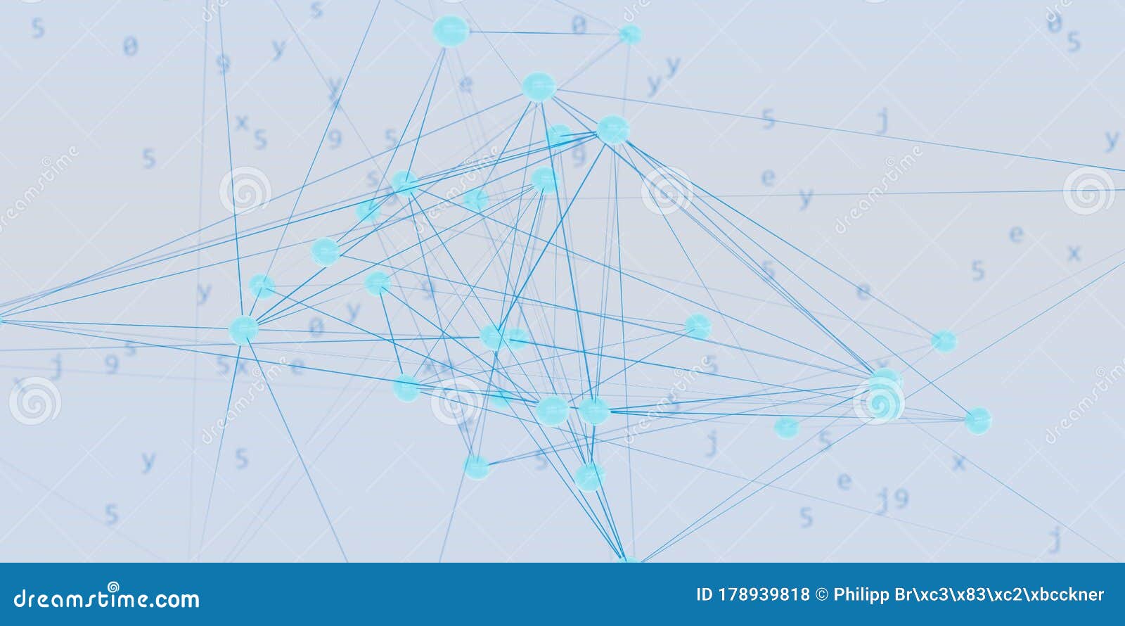 Big Data Concept Blue Program Code White and Grey Background 3d Render ...