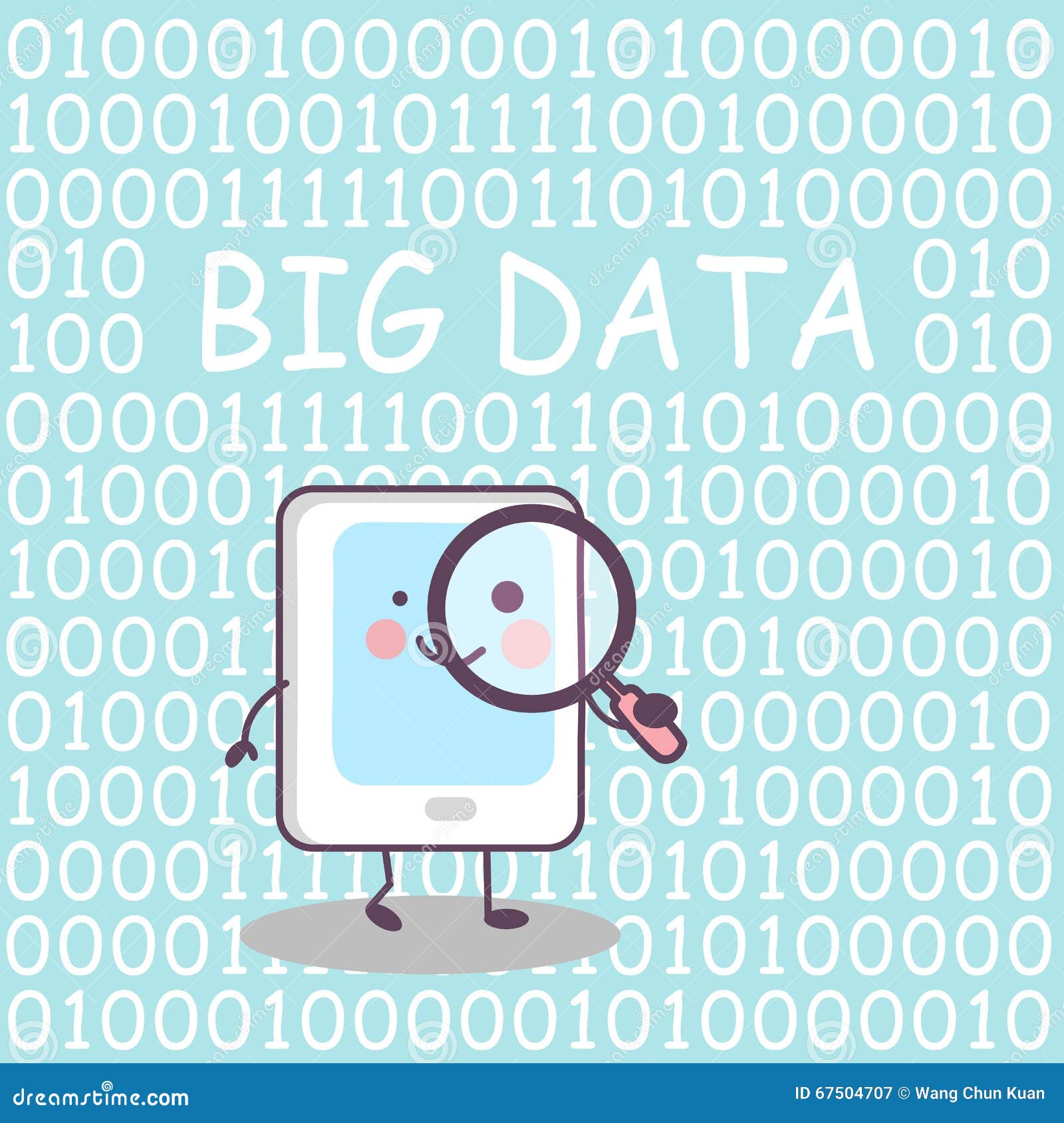 Big data concept stock vector. Illustration of discovery - 67504707