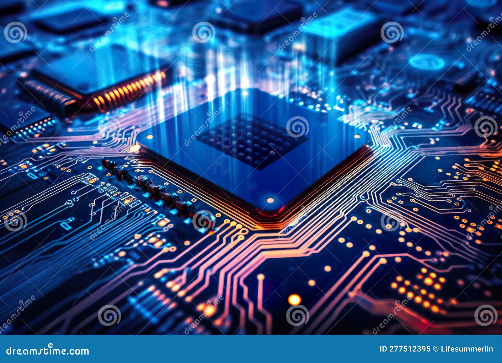 Big Data Concept. Digital Neural Network Stock Illustration ...