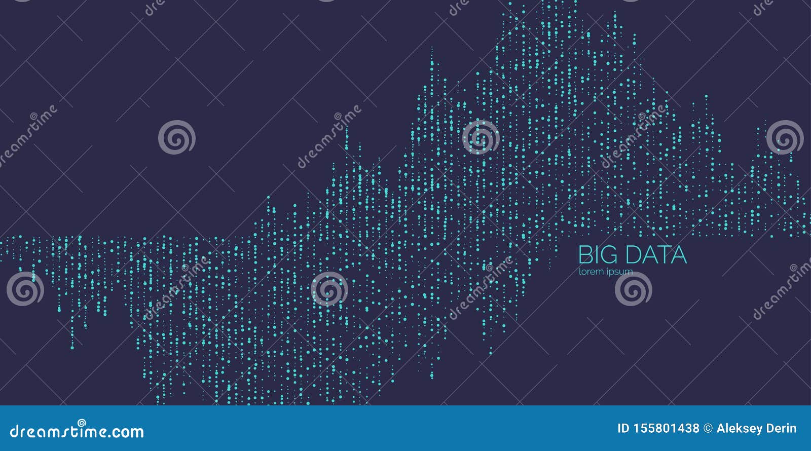 Big Data Concept Poster with the Visualization. Stock Vector ...