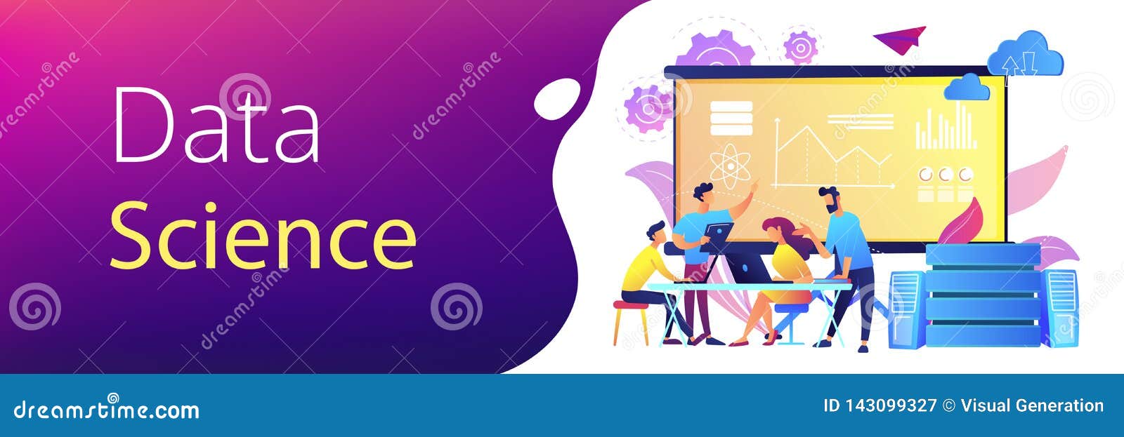 Big Data Conference Concept Banner Header. Stock Vector - Illustration ...