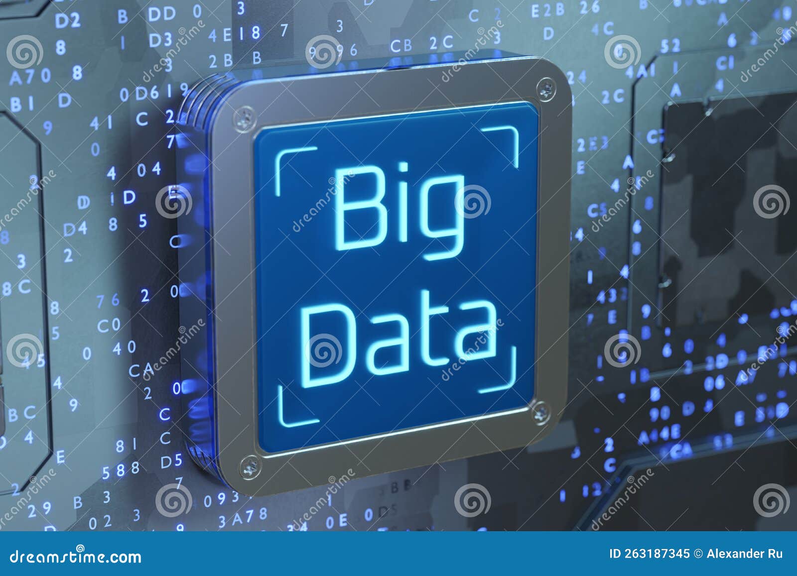 Big Data Connection Complex Data Array Visual Concept Big Data Visualization Stock