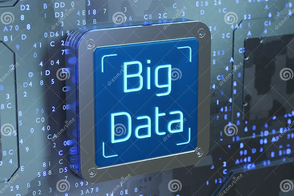 Big Data Connection Complex. Data Array Visual Concept. Big Data Visualization Stock ...