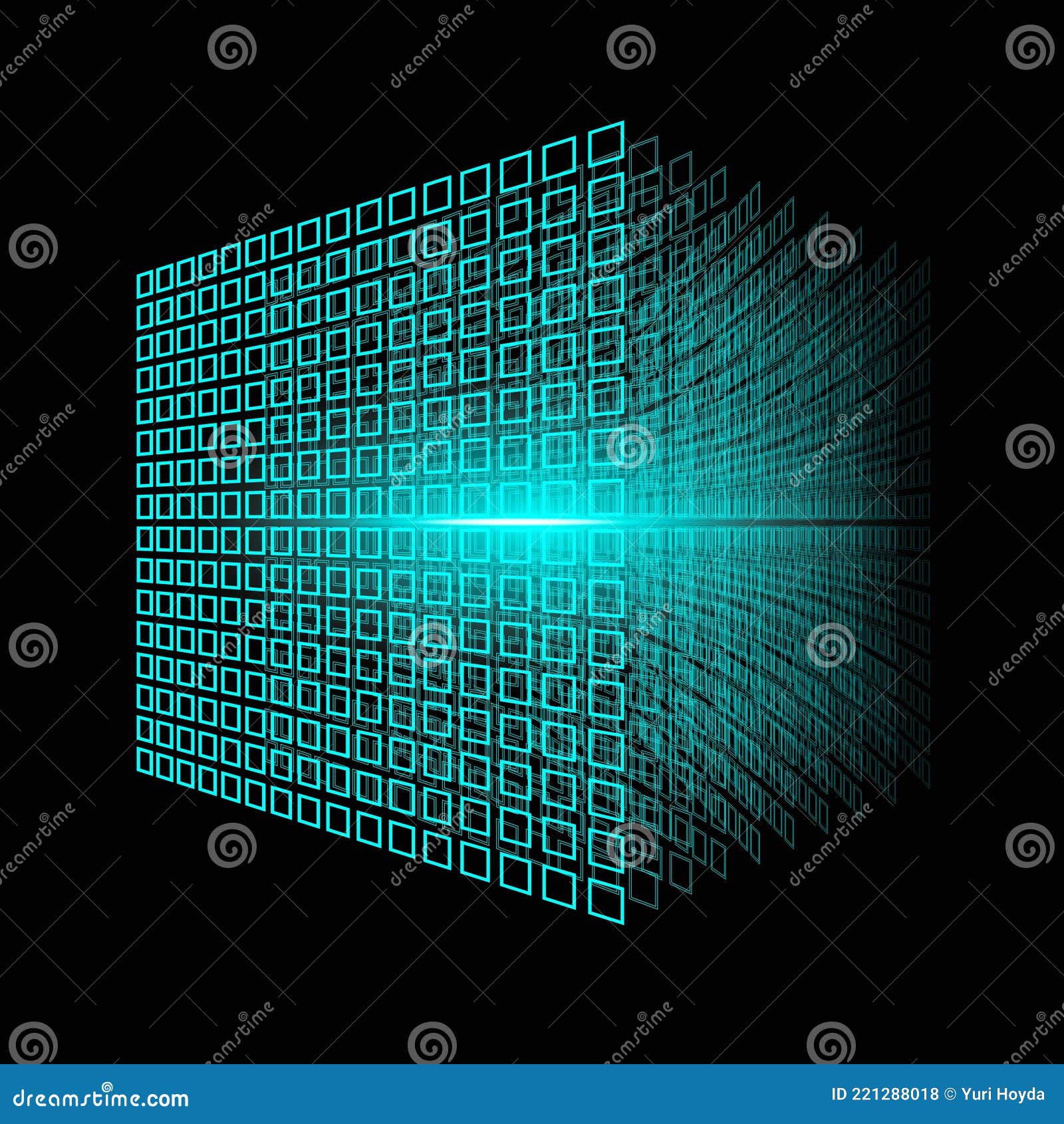 Blockchain Technology. Big Data Cube. 3D Geometric Cube from Small ...