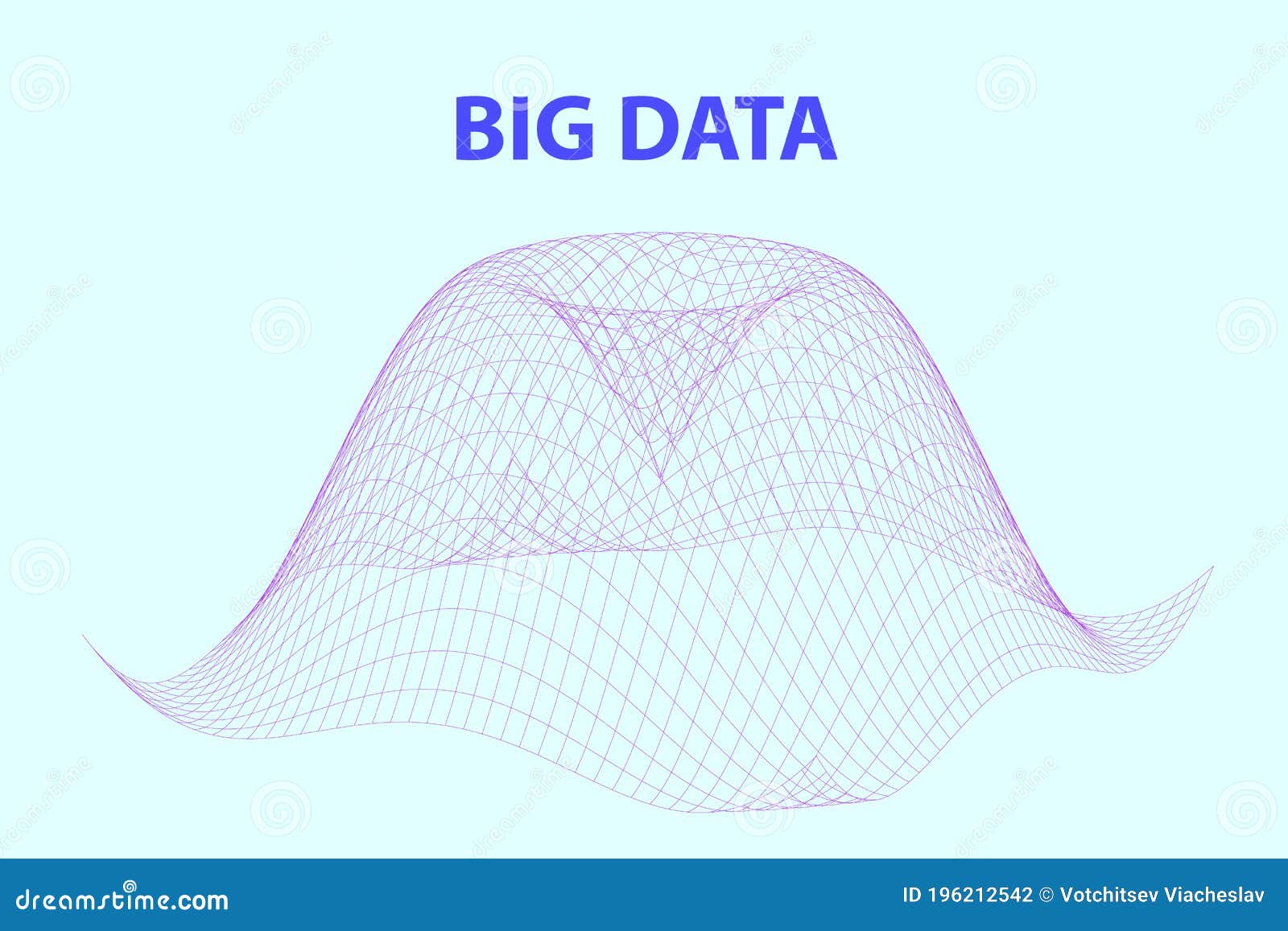 Big data 3D graph stock vector. Illustration of infographic - 196212542