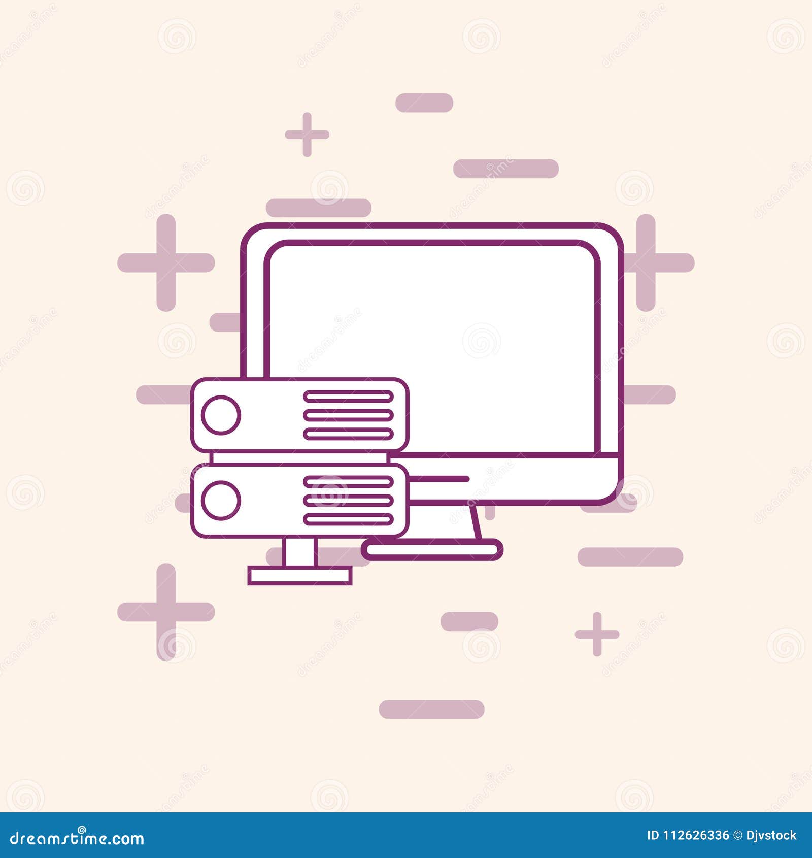 Big data design stock vector. Illustration of computer - 112626336