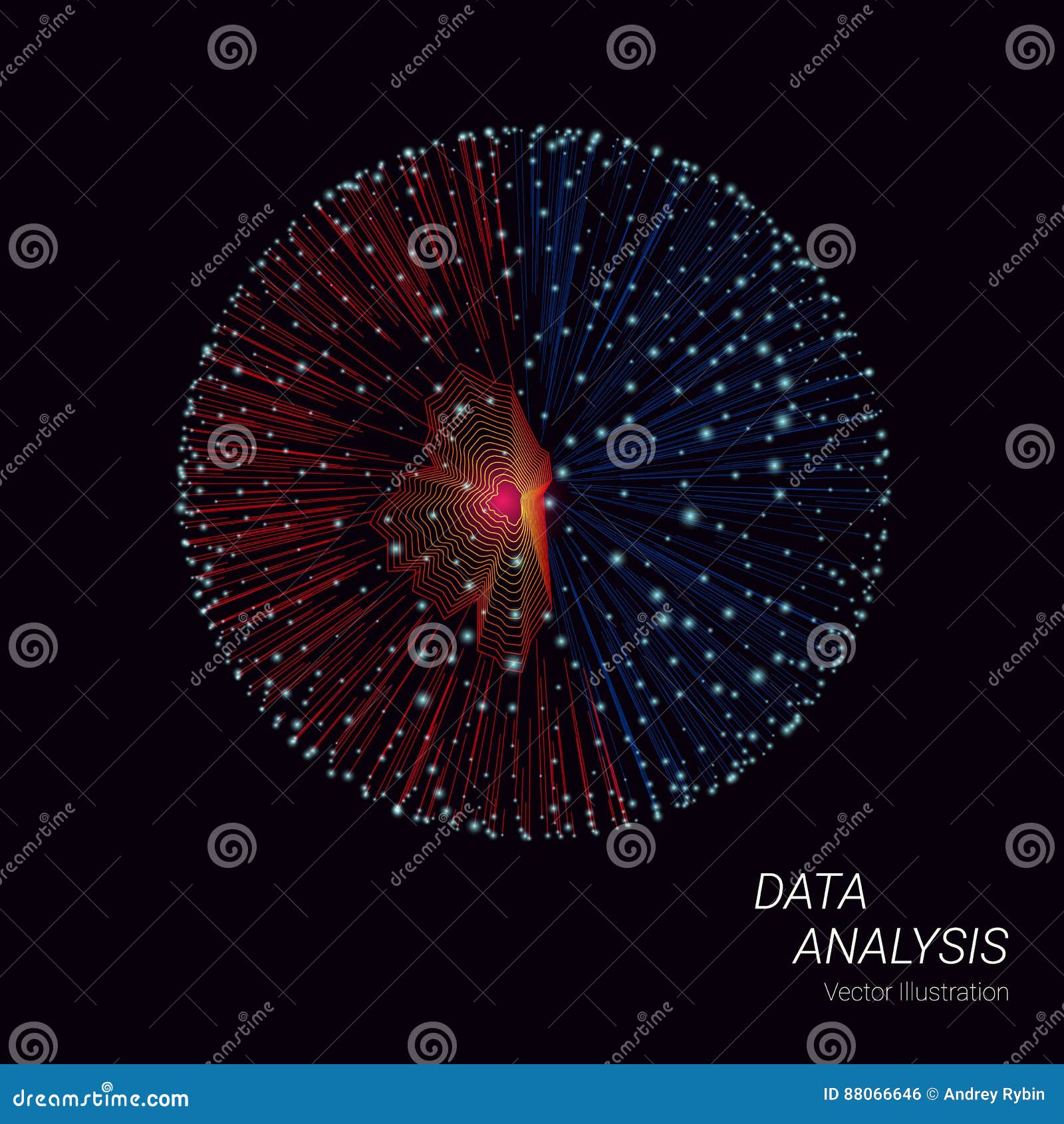 Big data design concept stock vector. Illustration of math - 88066646