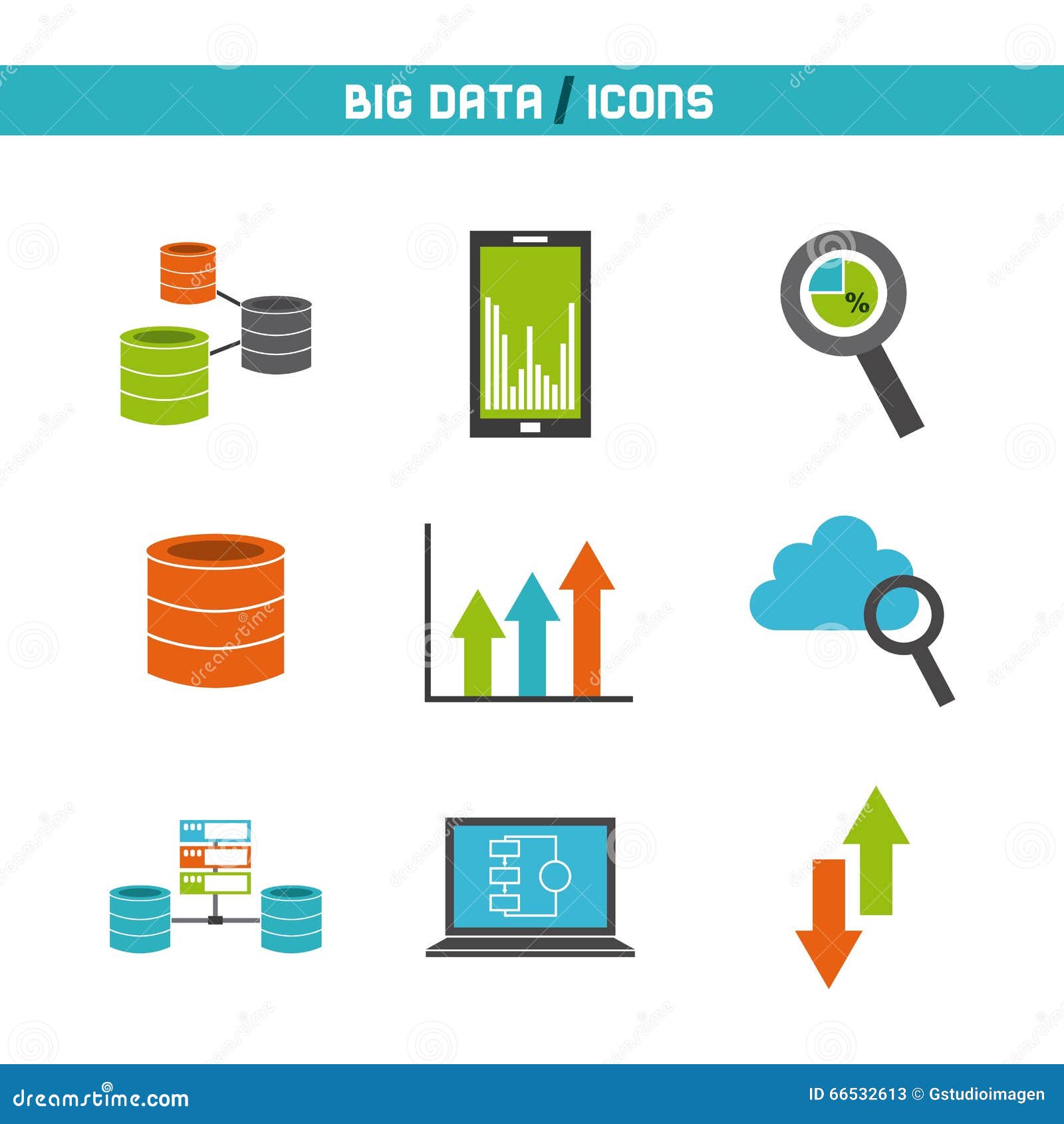 Big data design stock illustration. Illustration of management - 66532613