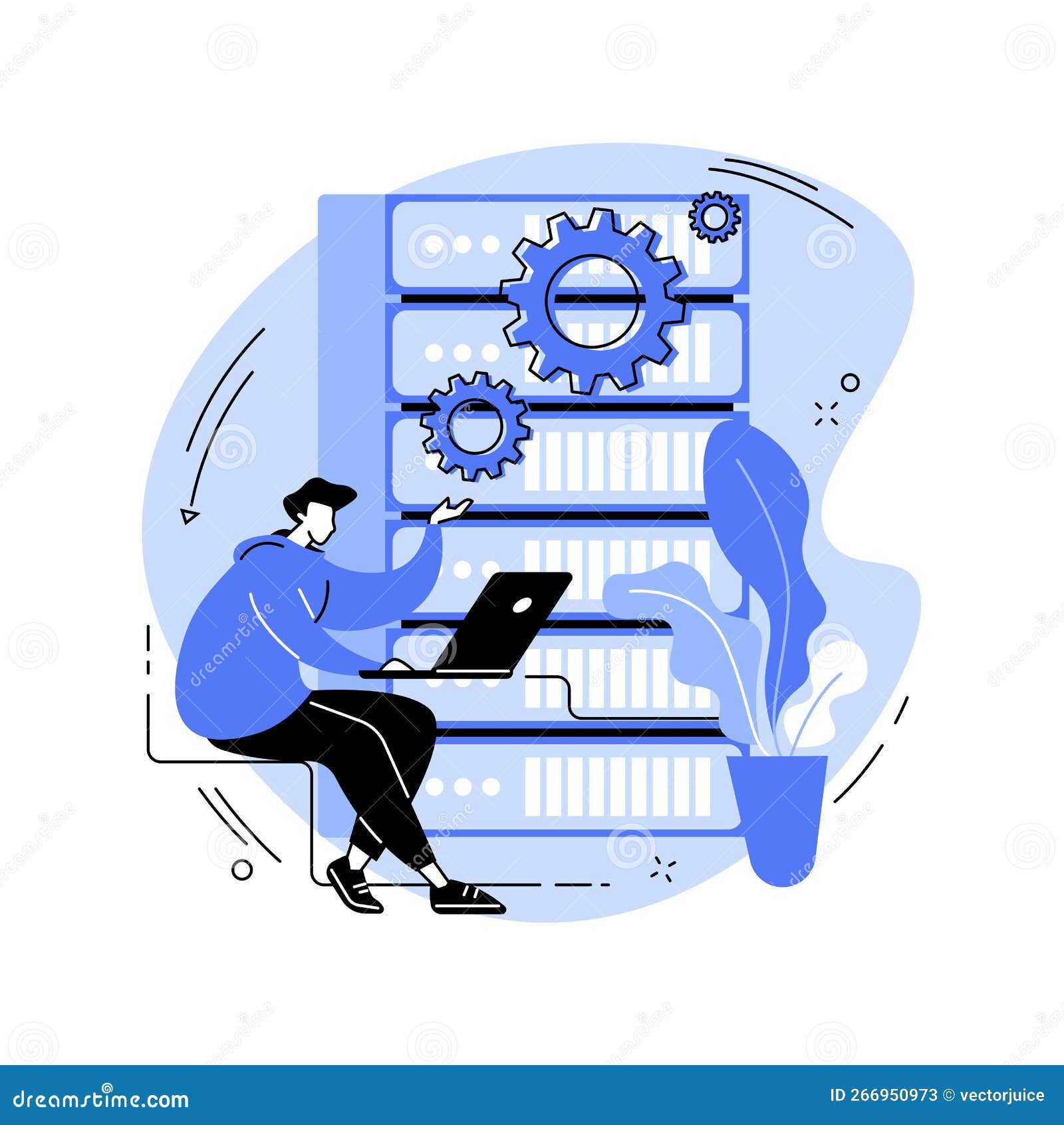 Big Data Developer Abstract Concept Vector Illustration Stock Vector ...