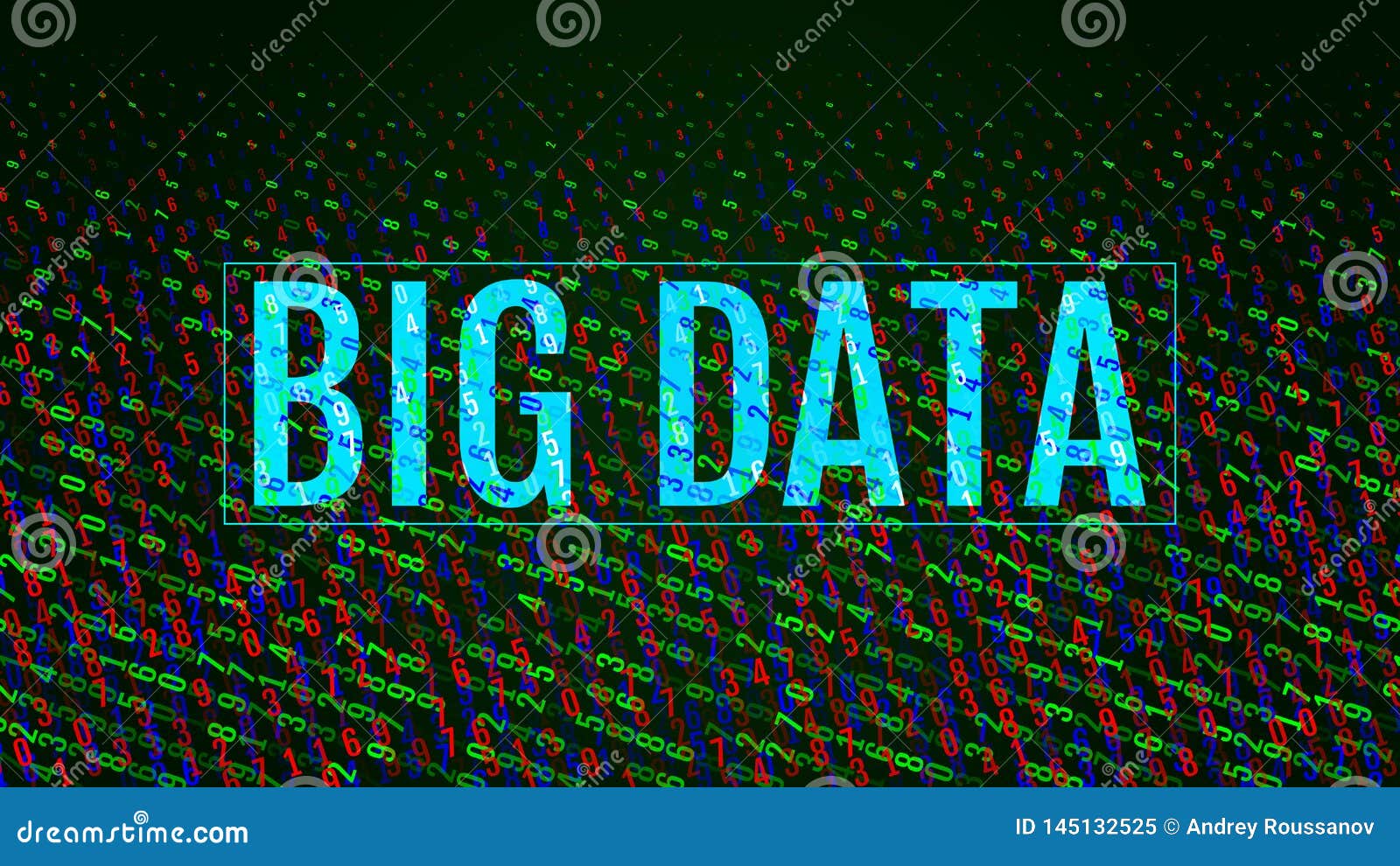 Digital Decimal Code Matrix Background. Vector Illustration ...