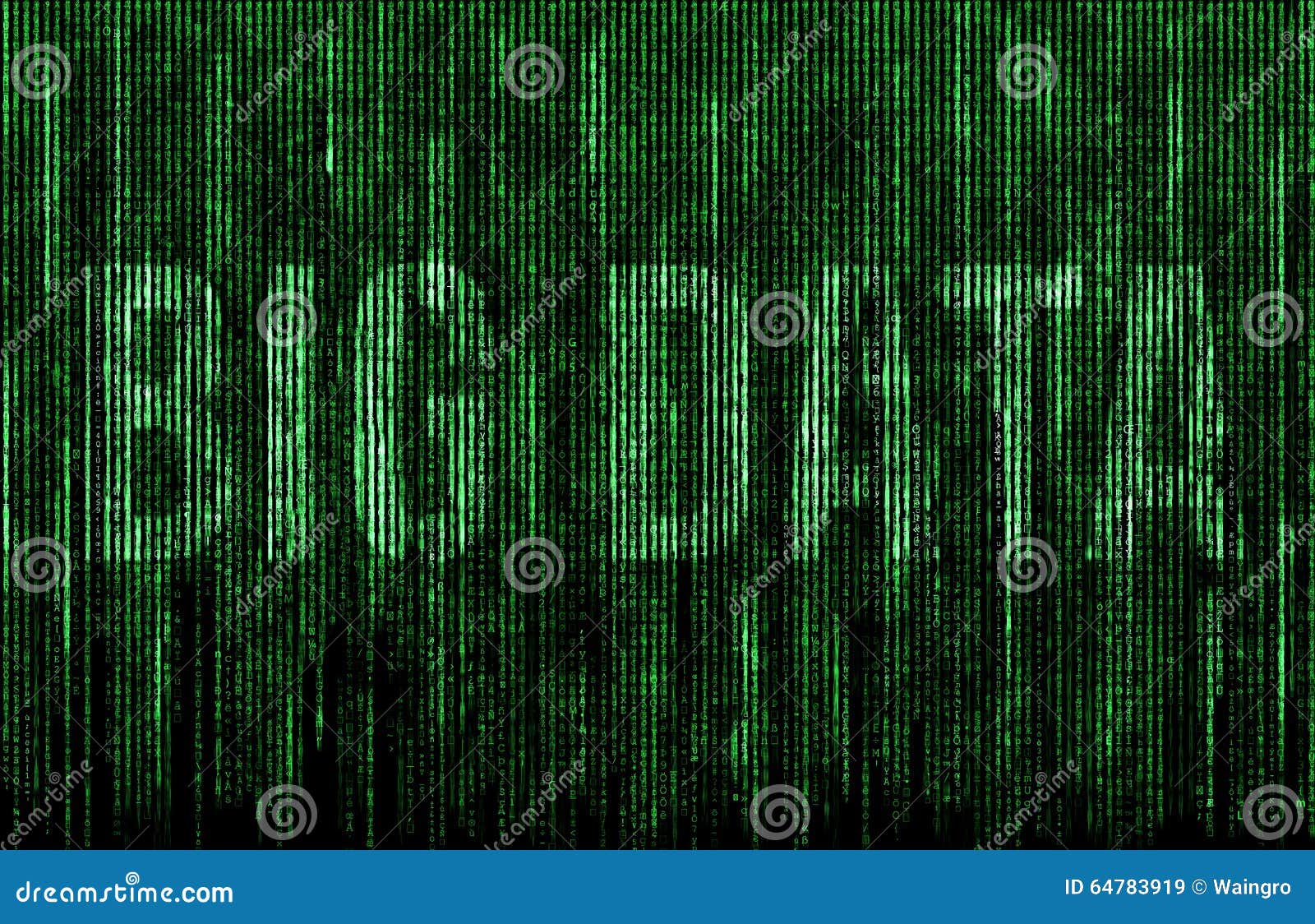 Big Data stock illustration. Illustration of green, network - 64783919