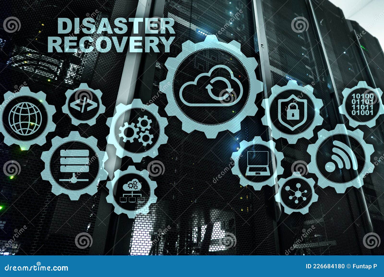Big Data Disaster Recovery Concept. Backup Plan Stock Illustration ...