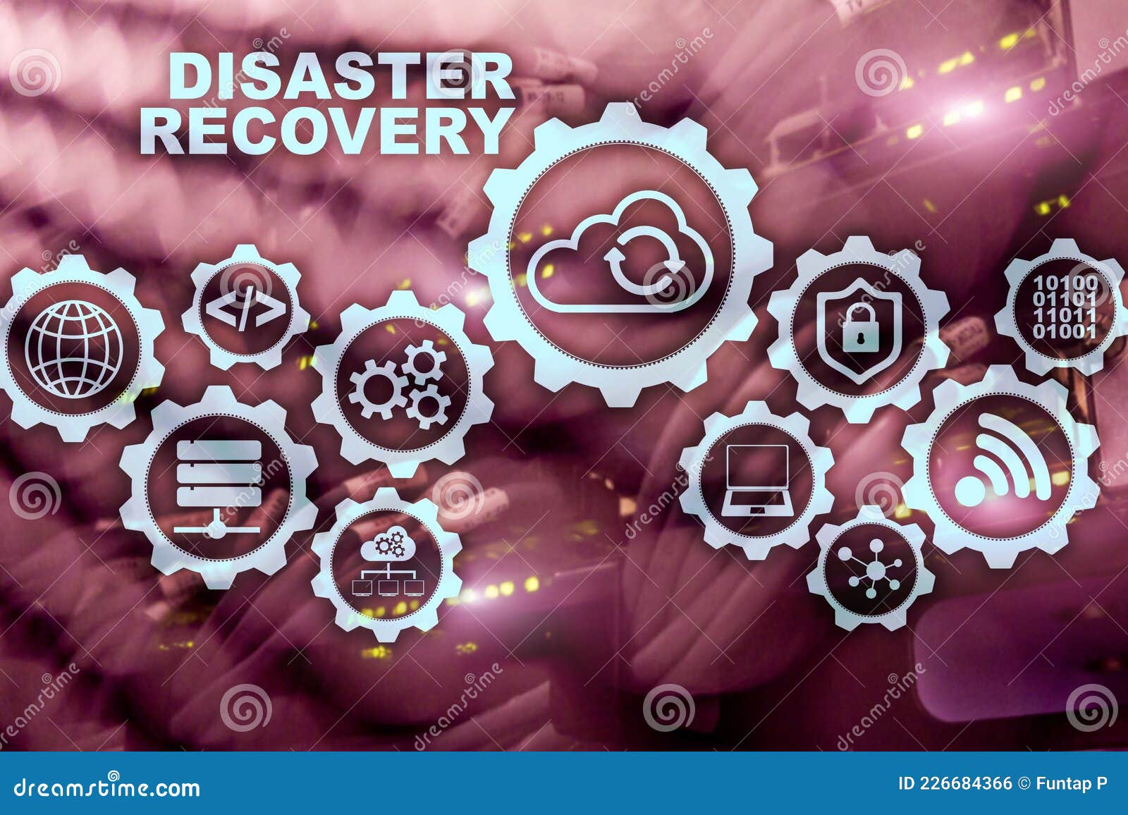 Big Data Disaster Recovery Concept. Backup Plan Stock Illustration ...