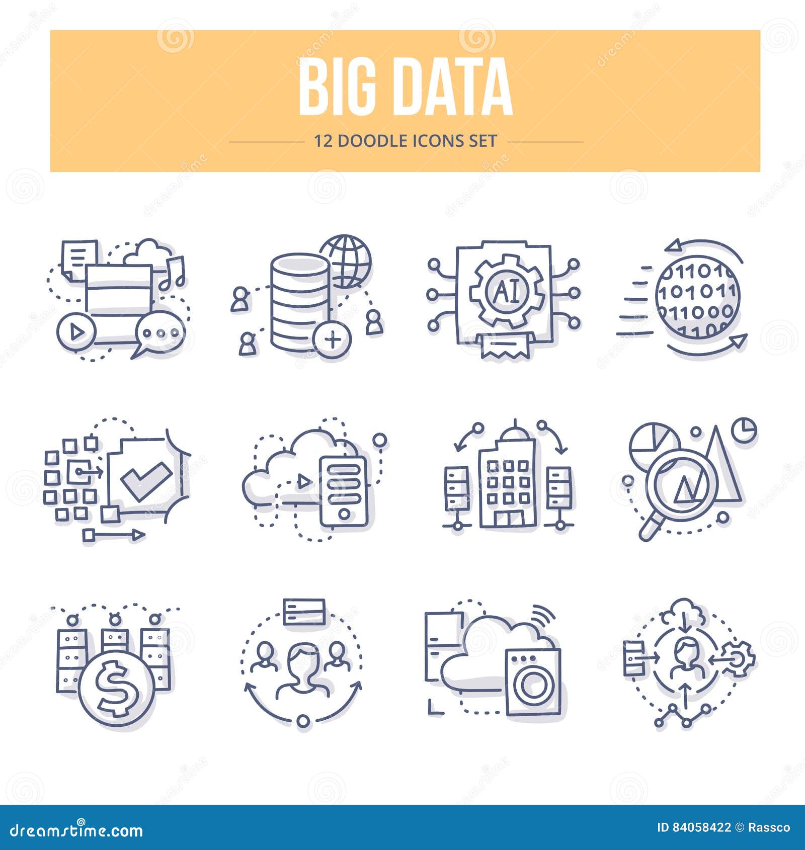 Big Data Icons Royalty-Free Stock Photo | CartoonDealer.com #57648429