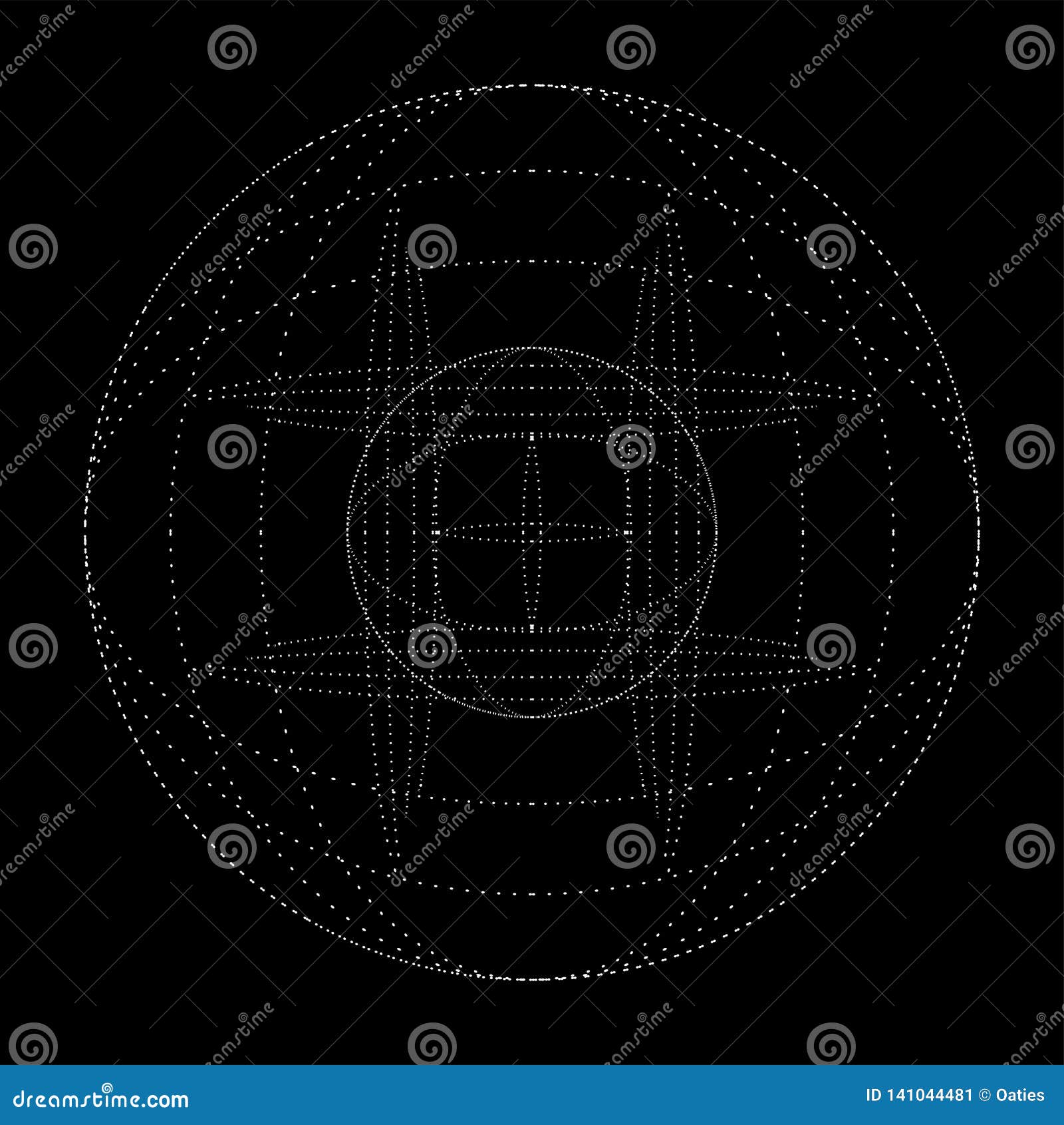 Big Data Dots Particle Tech Background Stock Vector - Illustration of ...