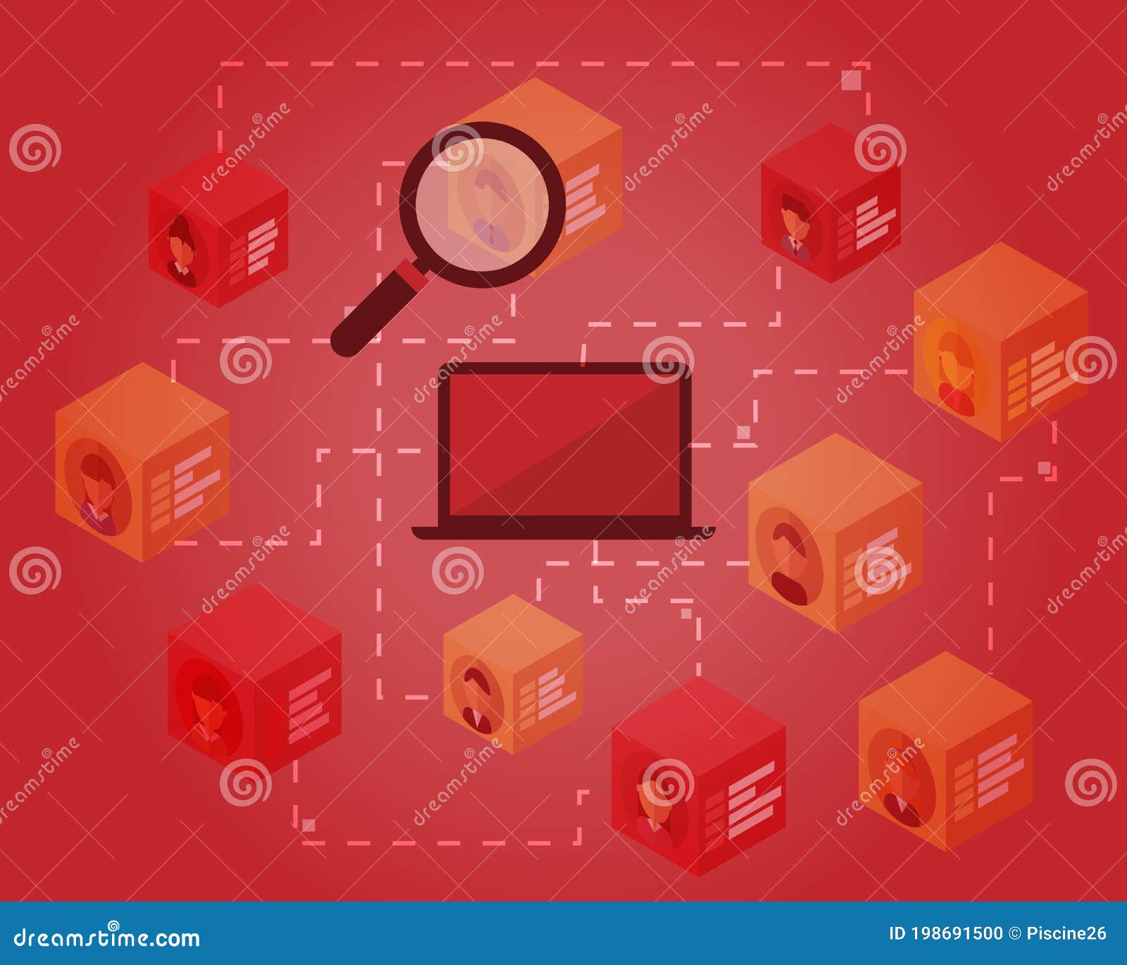 Data Driven for HR Analytics Vector Stock Illustration - Illustration ...