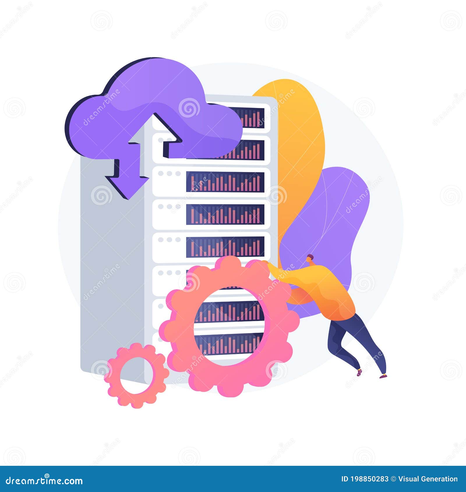 Big Data Engineering Abstract Concept Vector Illustration. Stock Vector ...