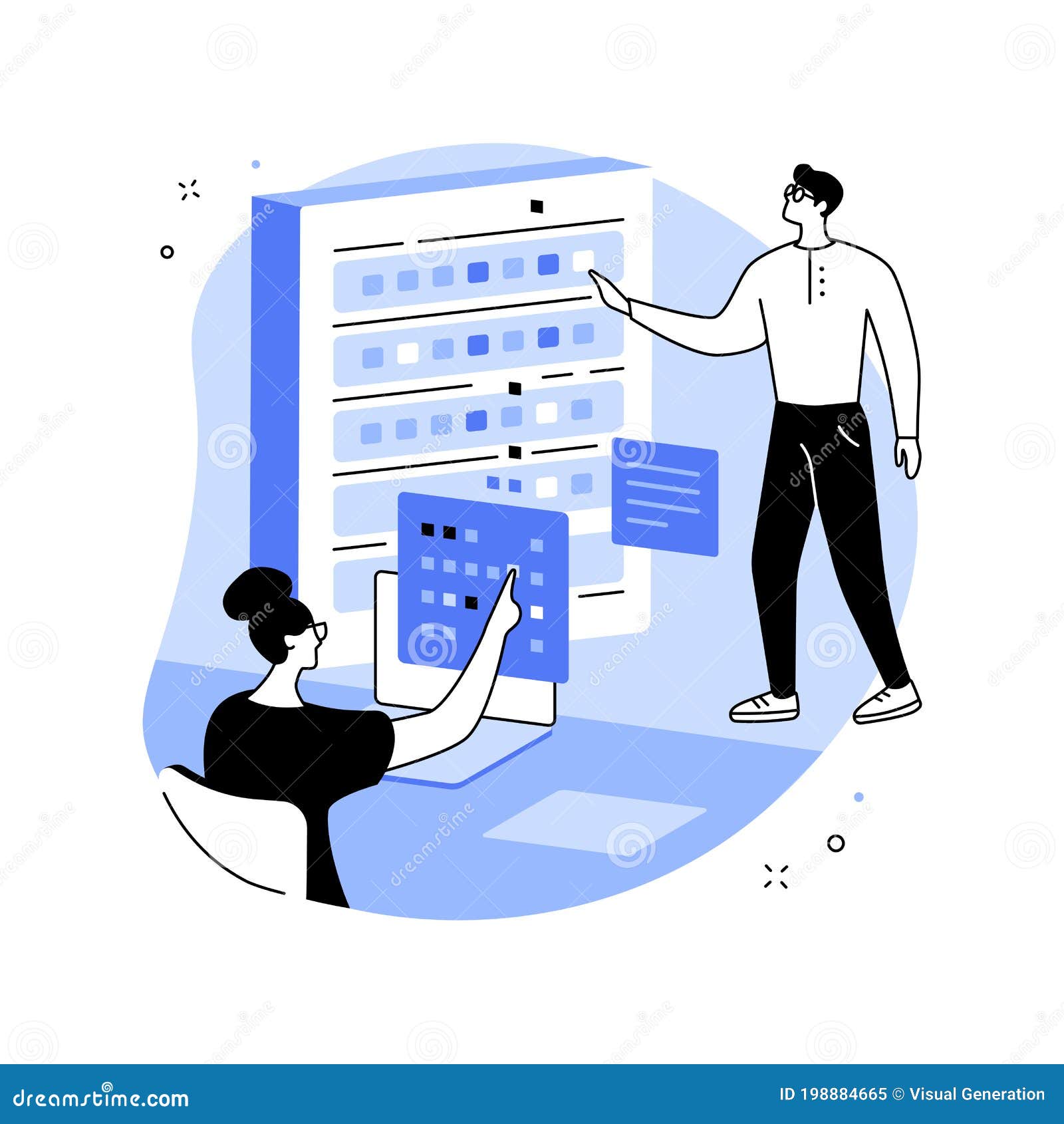 Big Data Engineering Abstract Concept Vector Illustration. Stock Vector ...