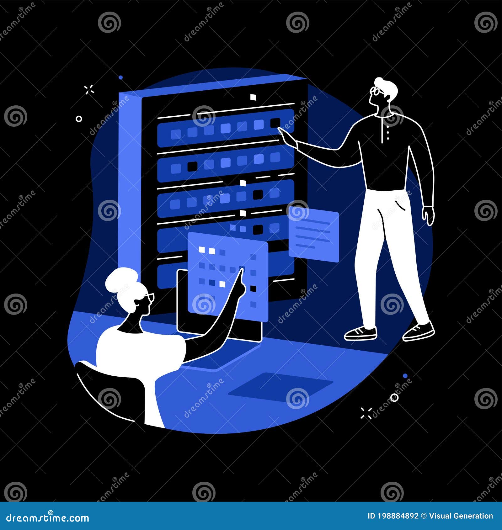 Big Data Engineering Abstract Concept Vector Illustration. Stock Vector ...