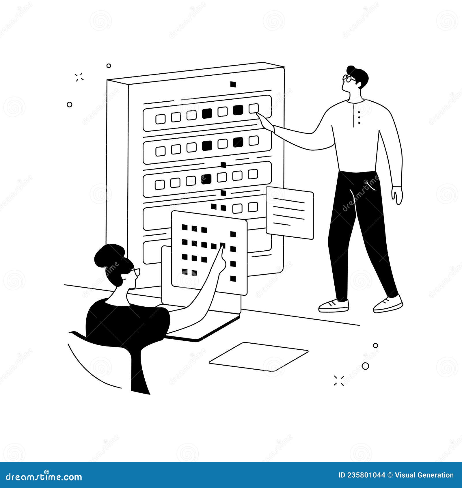 Big Data Engineering Abstract Concept Vector Illustration. Stock Vector ...