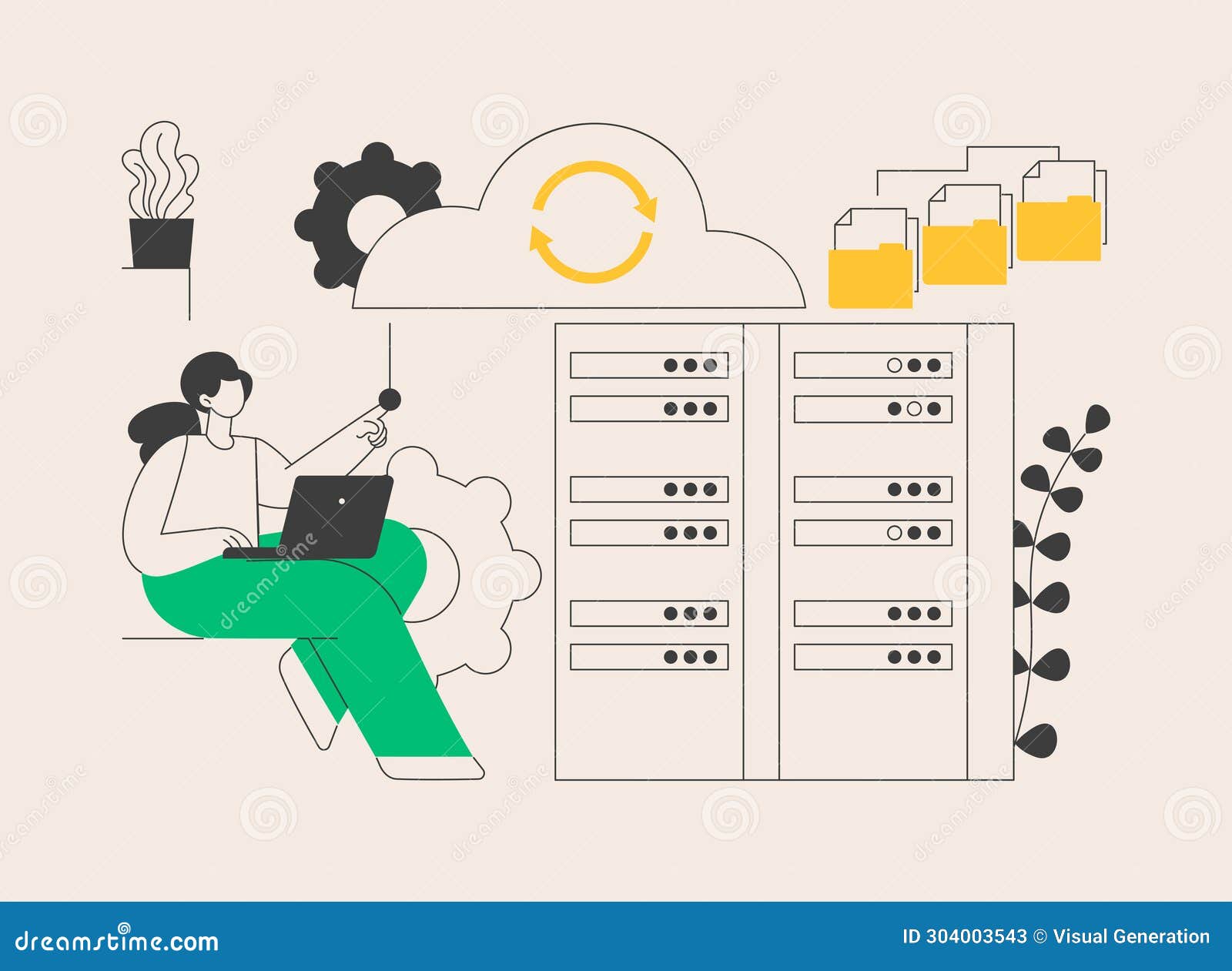 Big Data Engineering Abstract Concept Vector Illustration. Stock ...