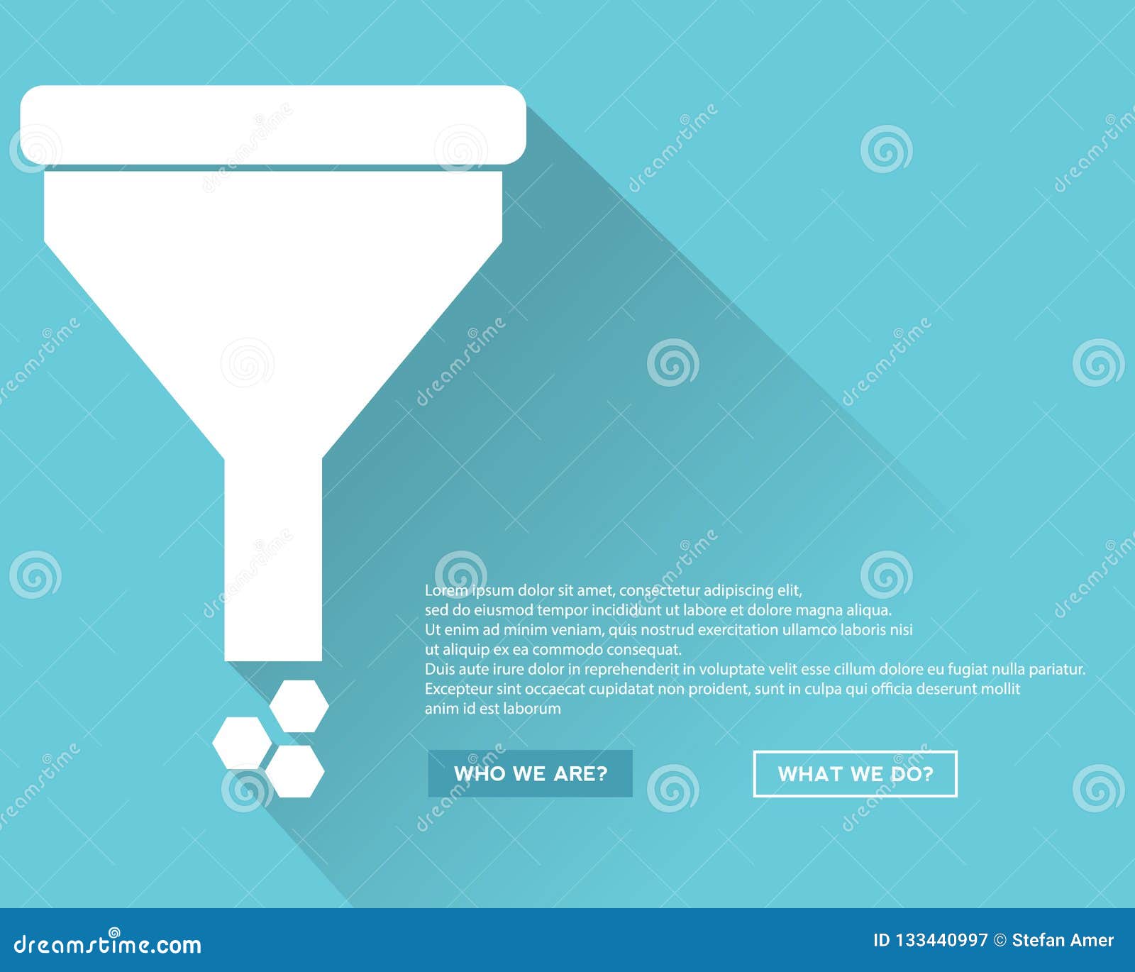 Big Data Filter,concept with Long Shadow Stock Vector - Illustration of ...