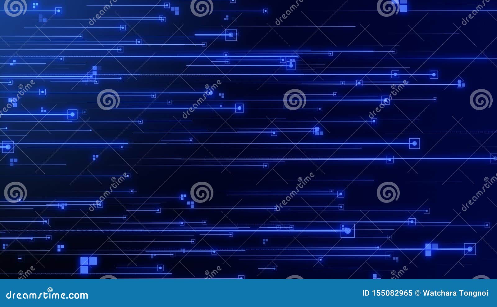 Big Data Flow Data Analysis Cloud Computing with Binary Code Stock Illustration - Illustration ...