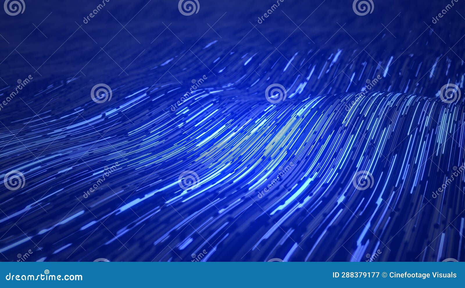 Big Data Flow or Digital Cyber Wave Technology Concept Stock ...