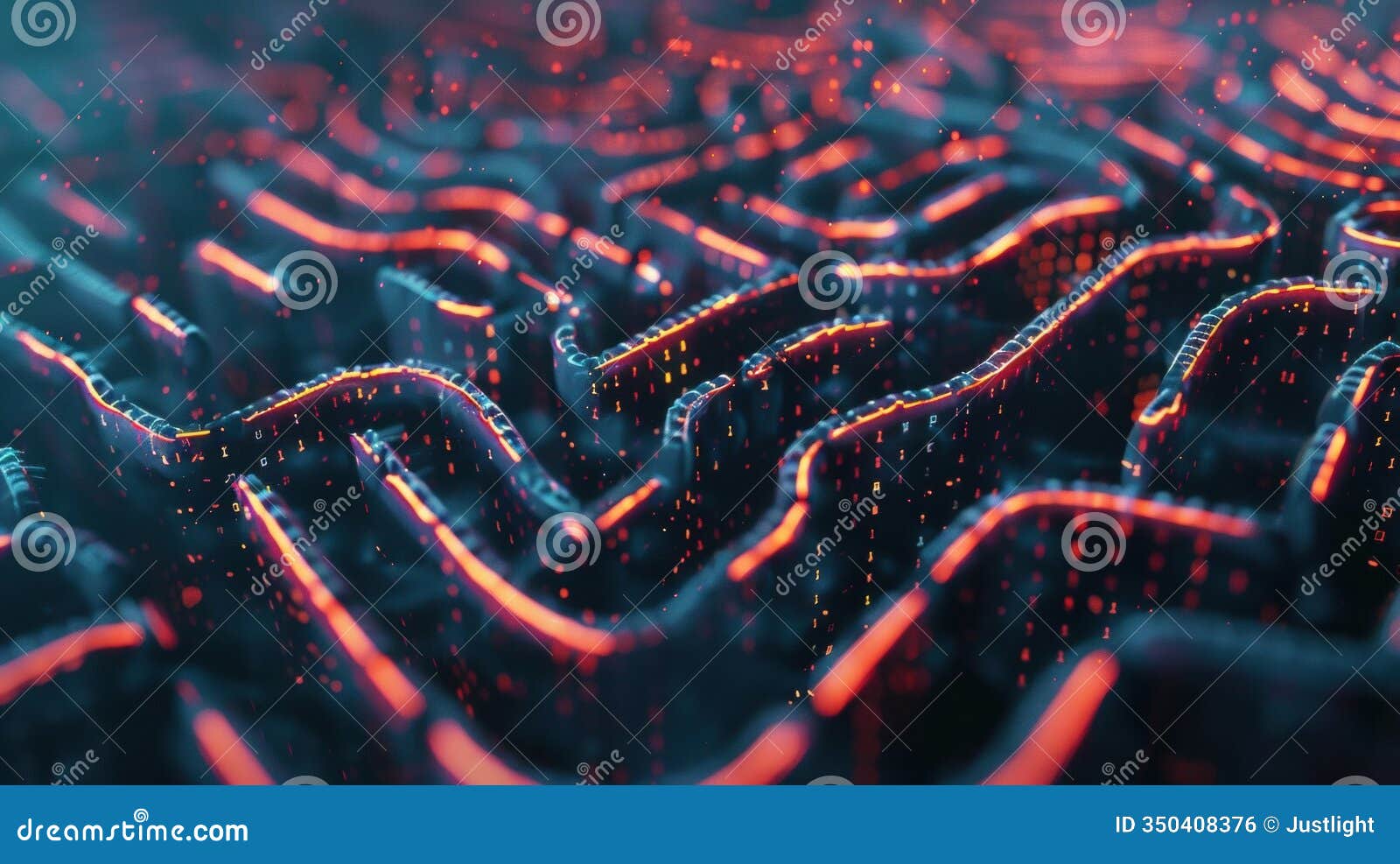 Big Data Flowing through Complex Network As Binary Code Stream Stock Photo - Image of network ...
