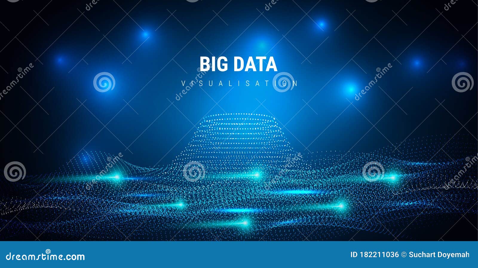 Big Data. Futuristic Info Graphics Aesthetic Design. Visual Information ...