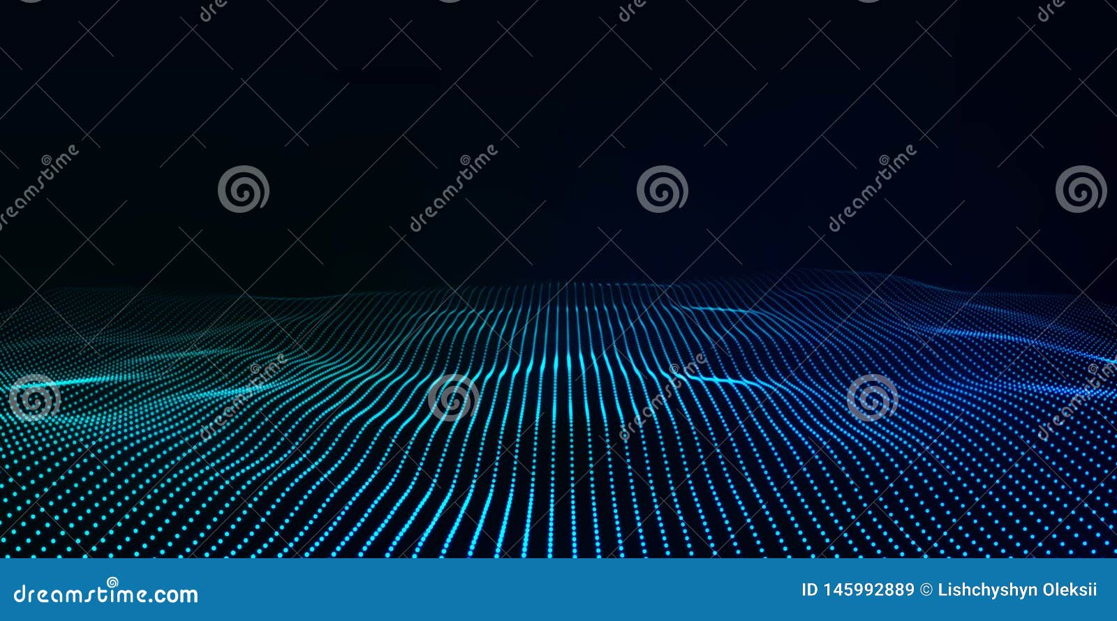 Big Data. Futuristic Technology Blue Background. Cyber Technology ...