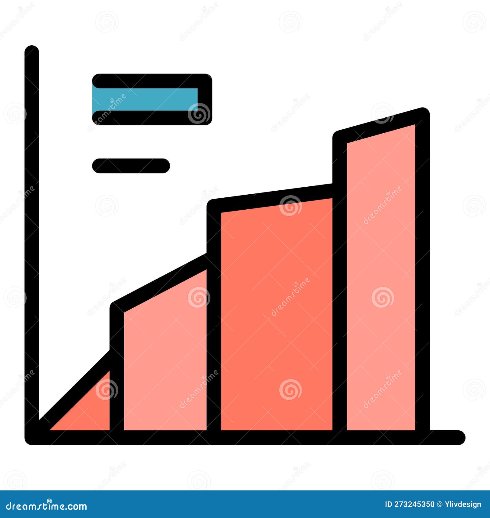 Big Data Graph Icon Vector Flat Stock Vector - Illustration of ...